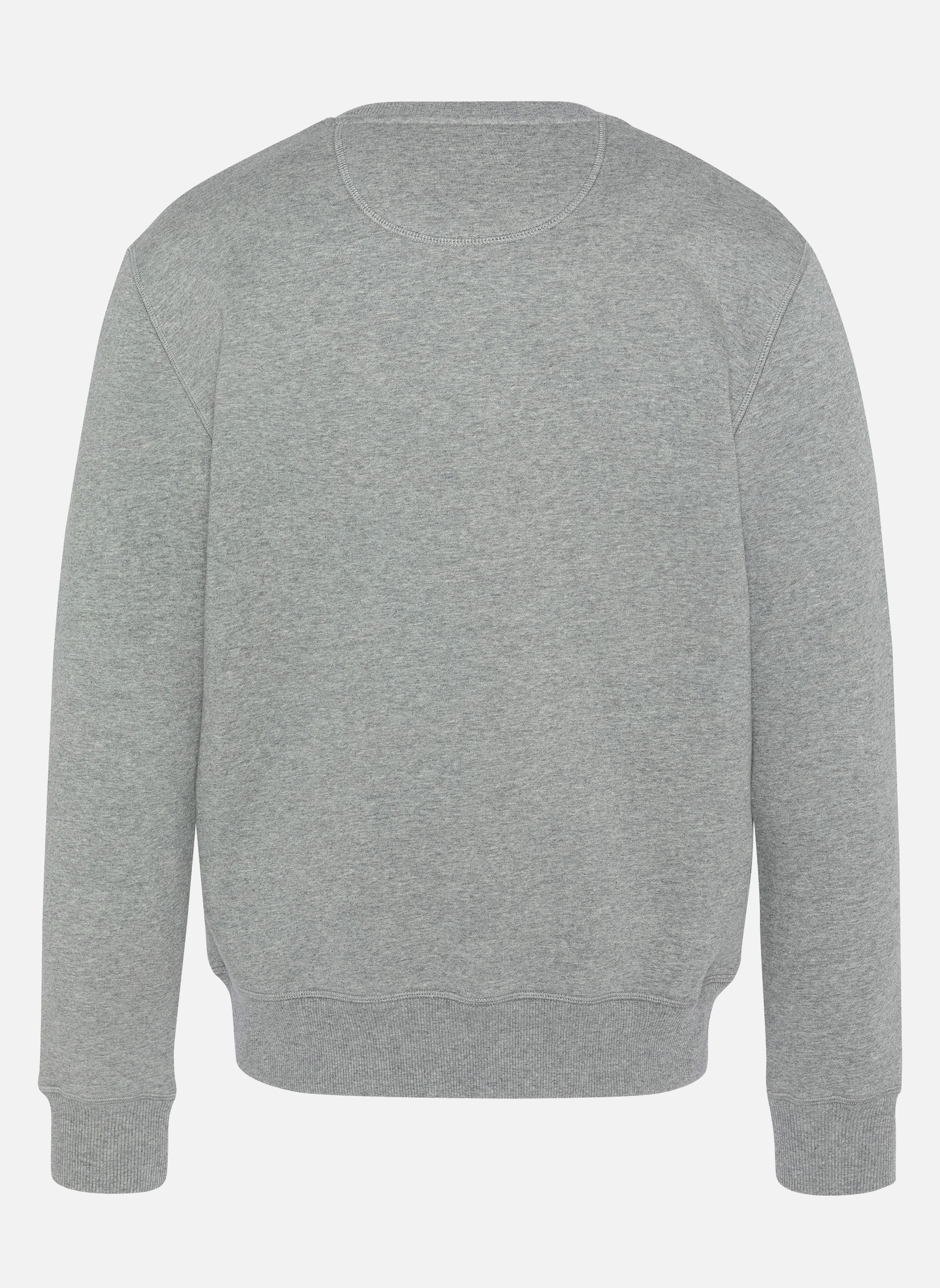 Schott Sweats à capuche Sweatshirt ras du cou Gris chiné homme gris ...