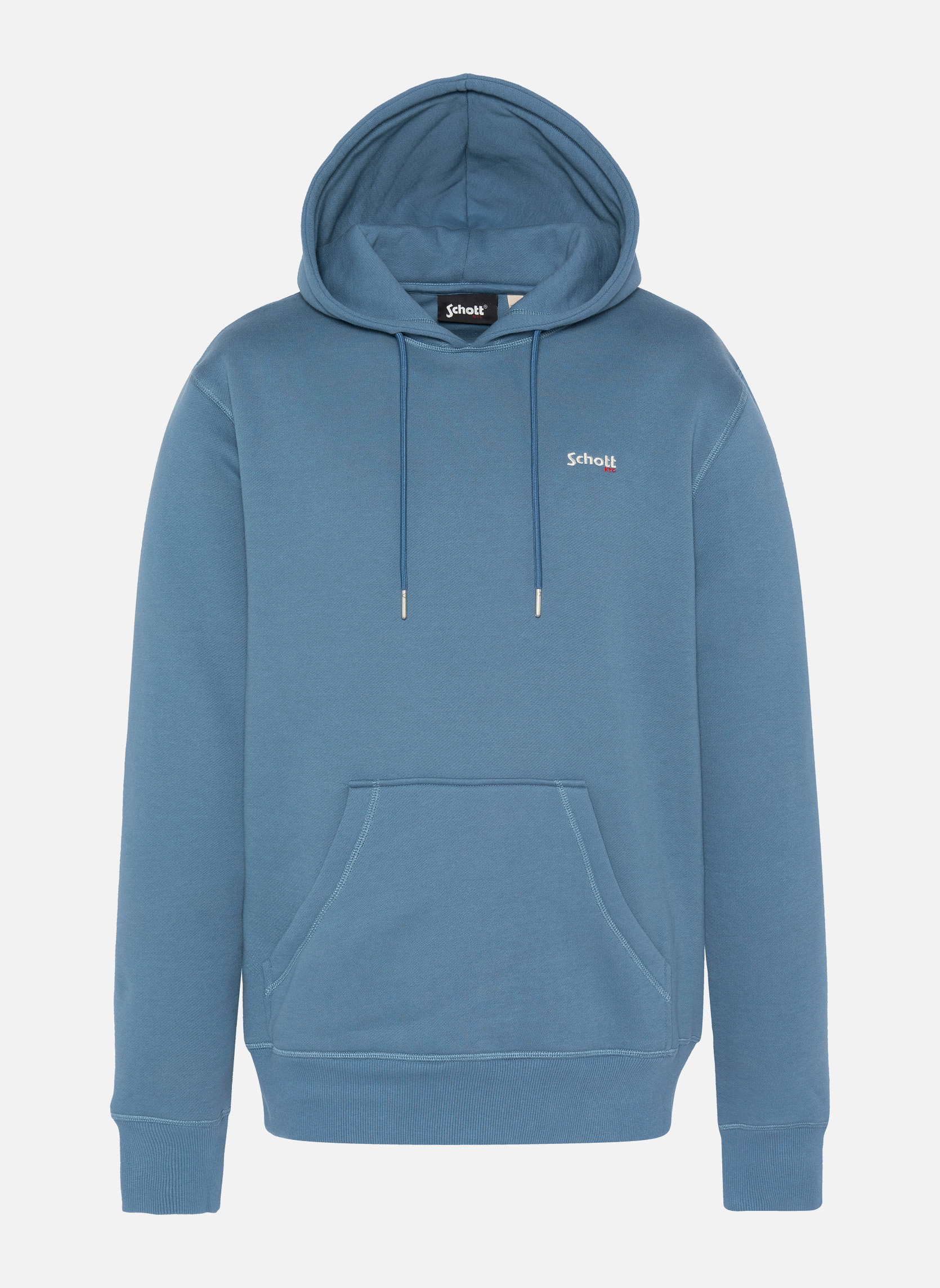 Schott Sweats à capuche Sweatshirt à capuche en molleton épais Bleu ...