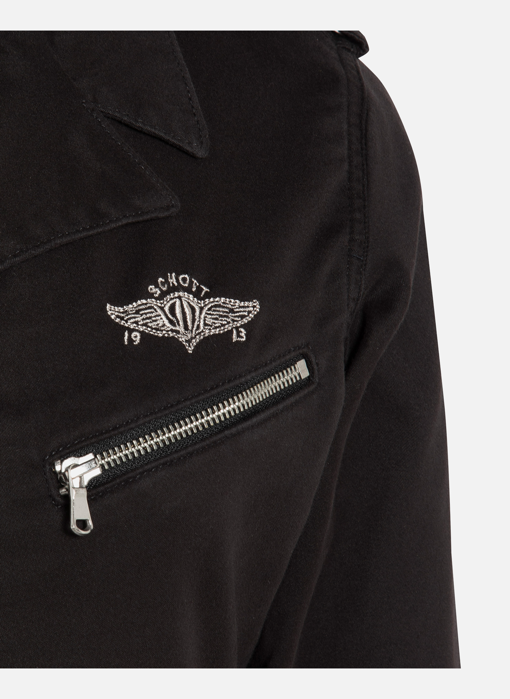 Schott Robes Robe army Noir noir | Sarenza France