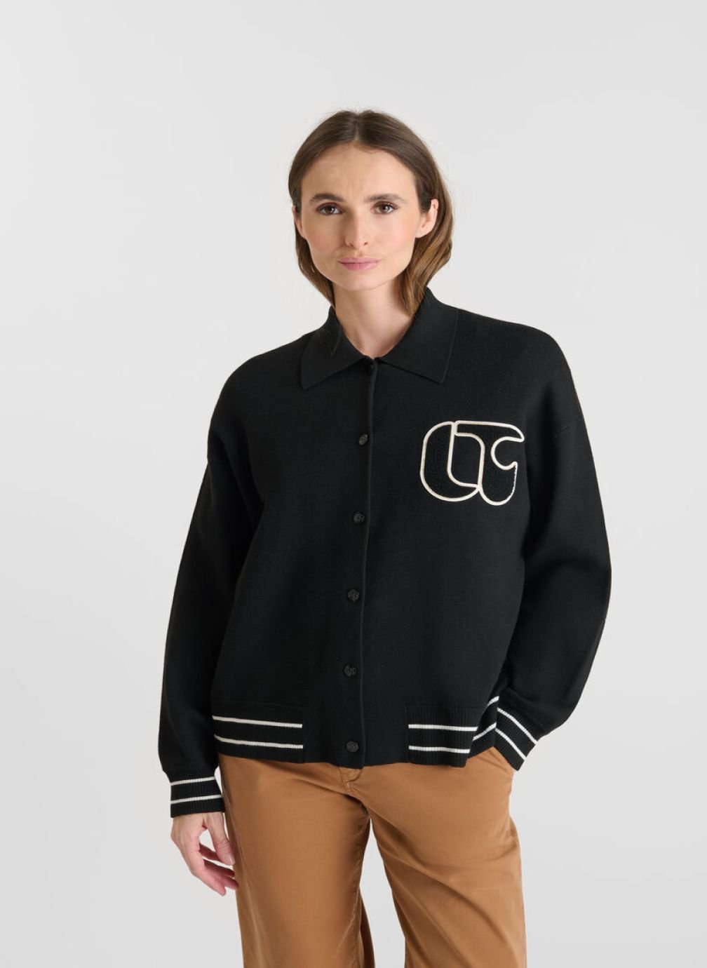 Le temps des cerises Gilets Cardigan KALEB Black femme noir | Sarenza ...