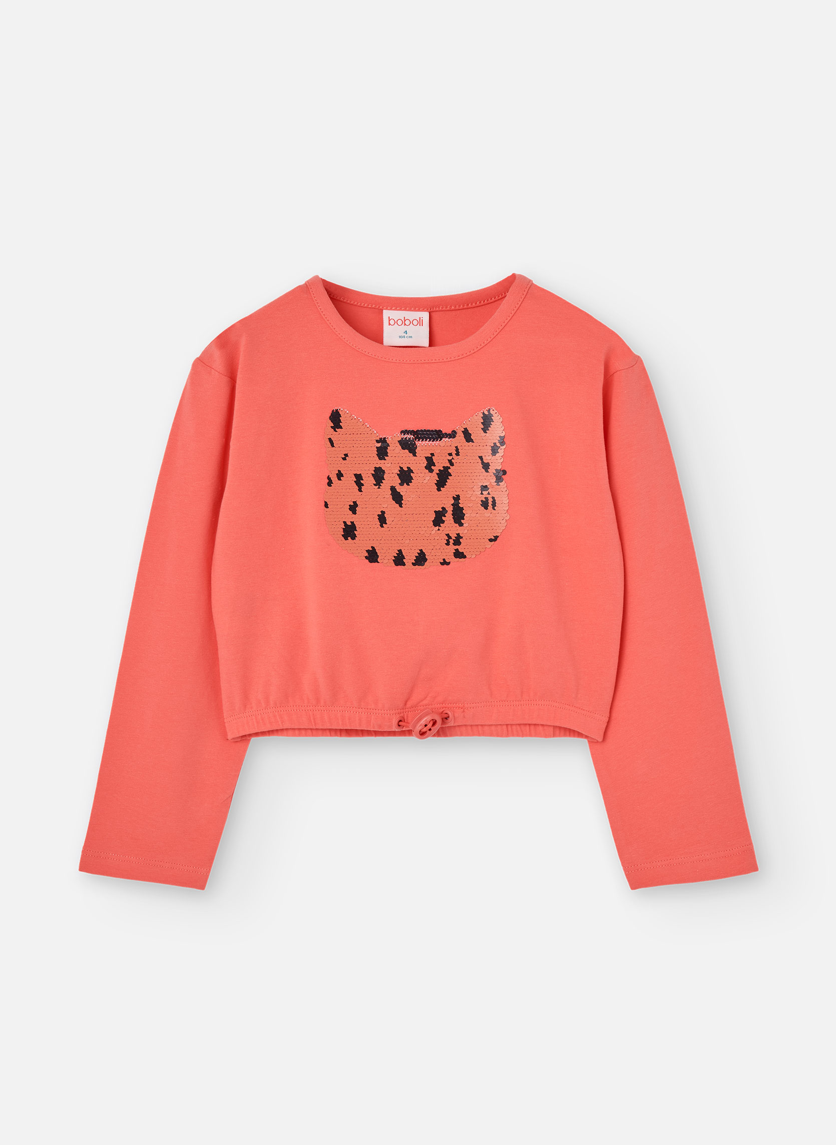 Boboli Tee-shirts manches courtes T-shirt fille en maille -Rouge rouge ...