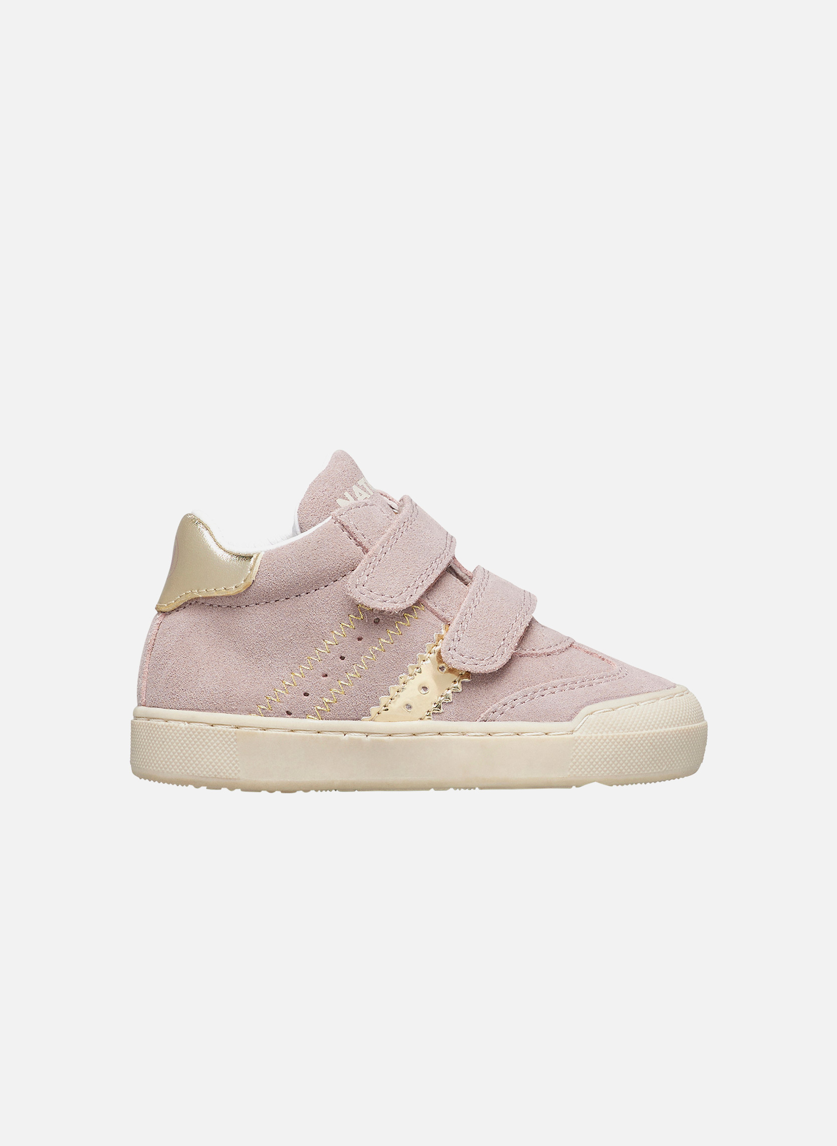 Naturino Baskets Sneakers RIBY HIGH VL. Rose-Platine-Platine rose ...