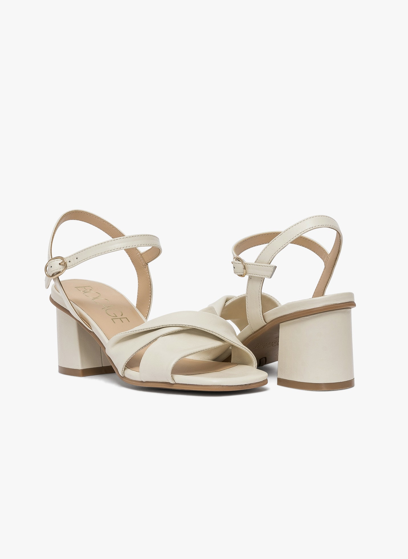 Bocage Sandales Sandale À Talon HISTORY Off White femme blanc | Sarenza ...