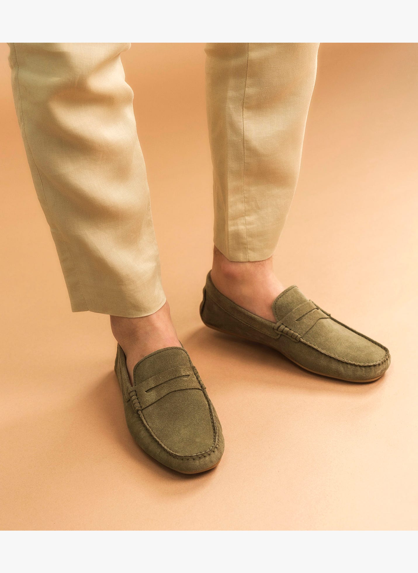 Bocage Mocassins Mocassin ARISTIDE Kaki vert | Sarenza France