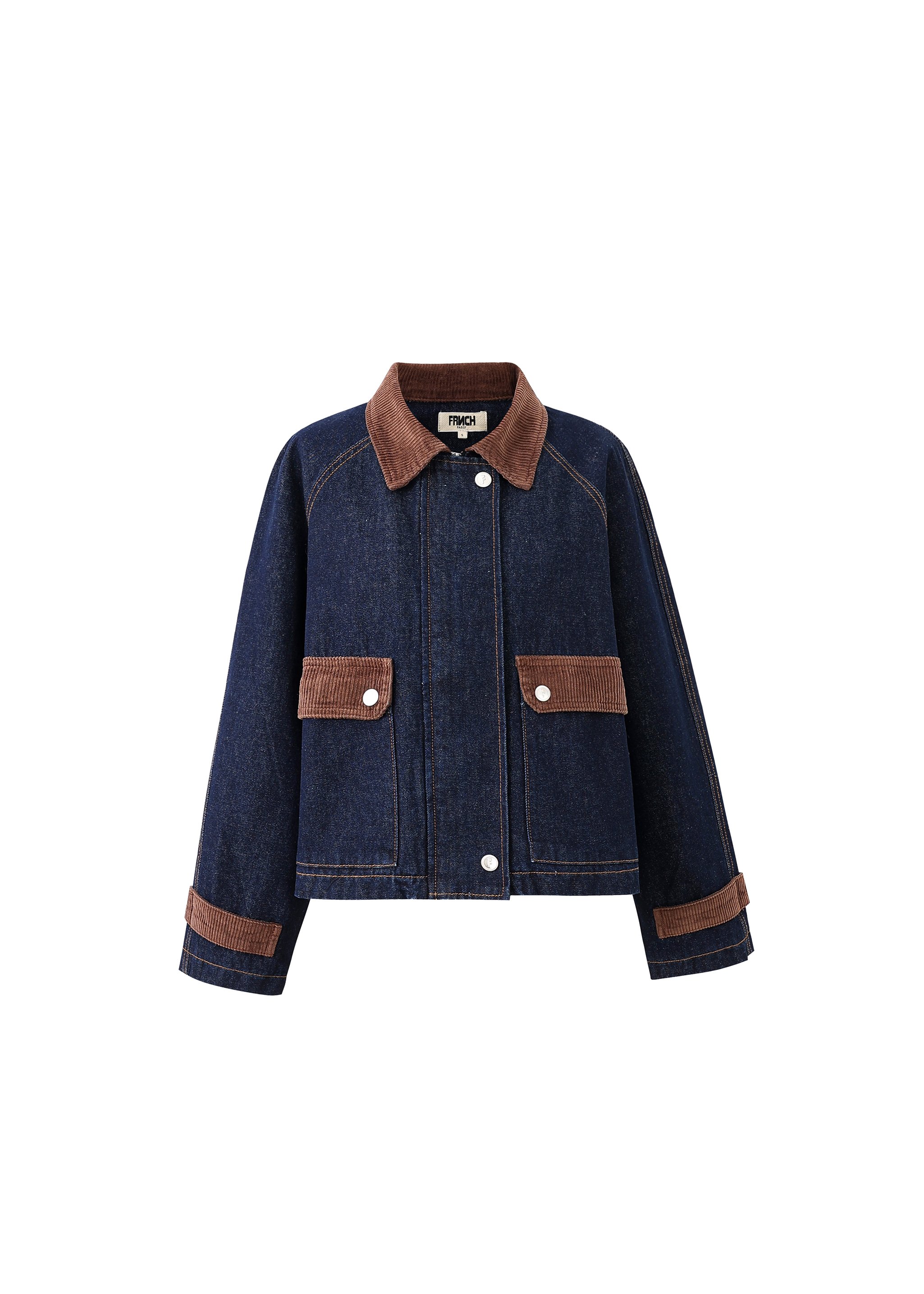 FRNCH Vestes Veste en coton ZOLA bleu | Sarenza France