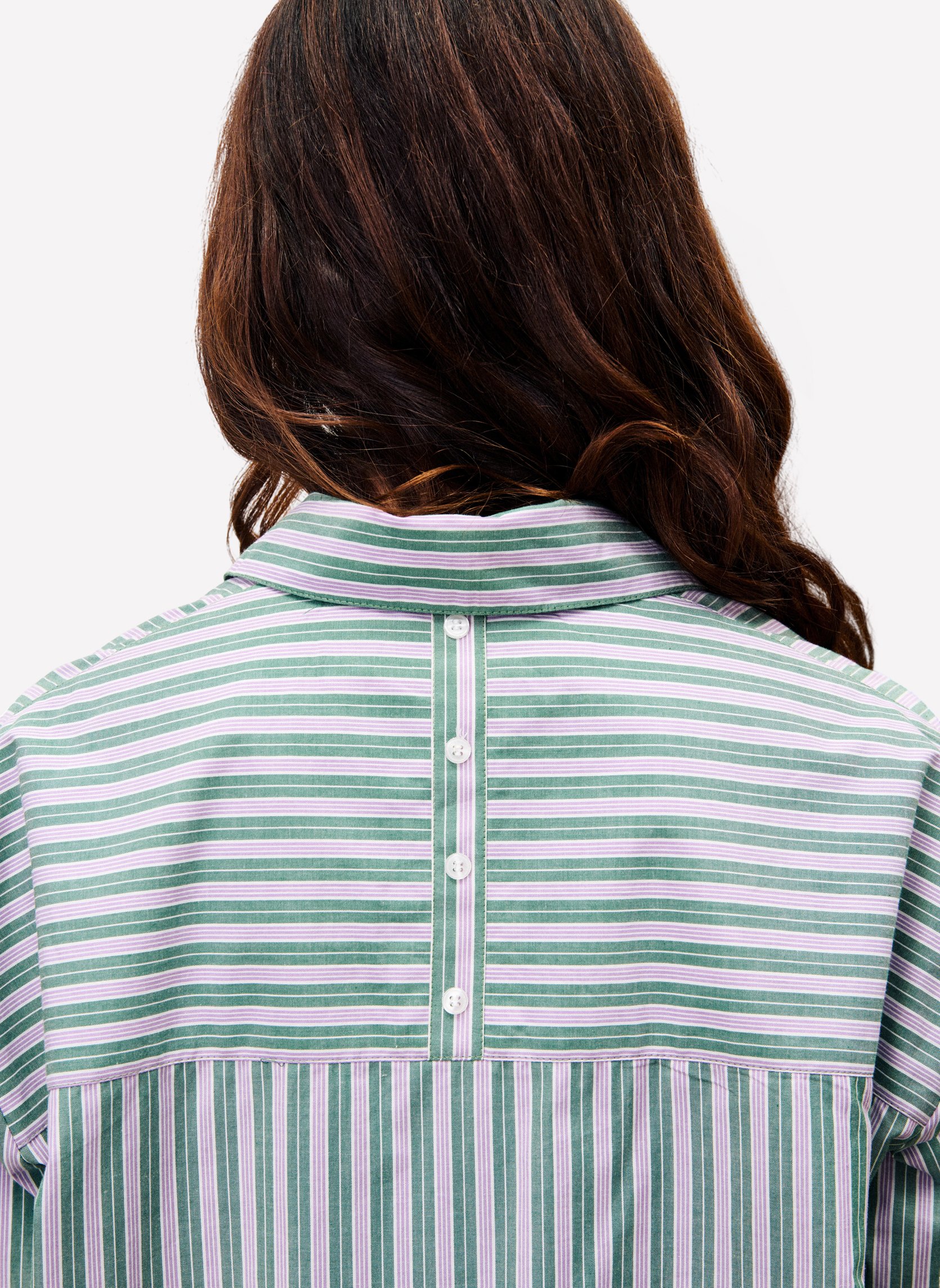 FRNCH Chemises manches longues Chemise en coton POTHOS femme vert ...