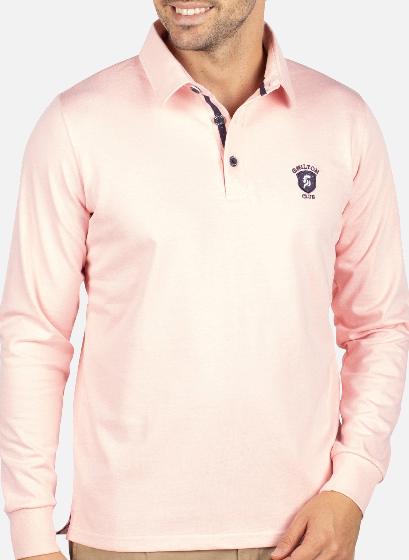Shilton Polos manches courtes Polo uni basical - H25100 - Rose homme ...