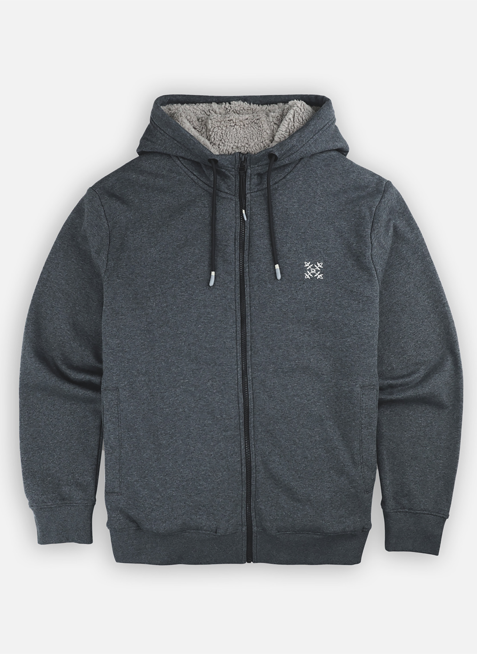 Oxbow Sweats à capuche Sweat capuche doublure sherpa SWEM homme gris ...