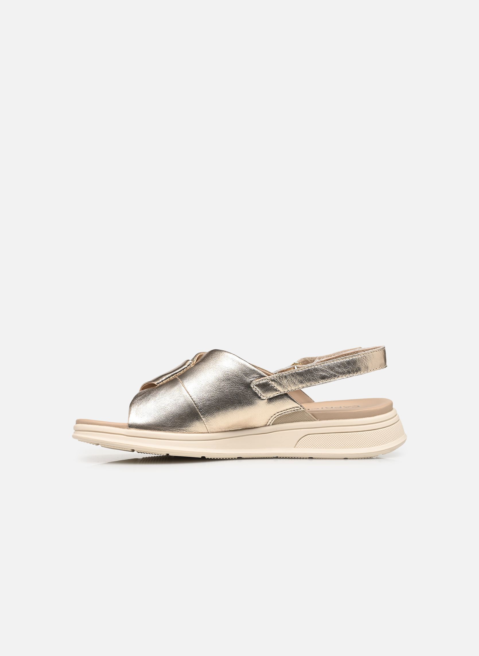 Caprice Keil- und Plateausandalen 9-28700-46 damen gold und bronze ...