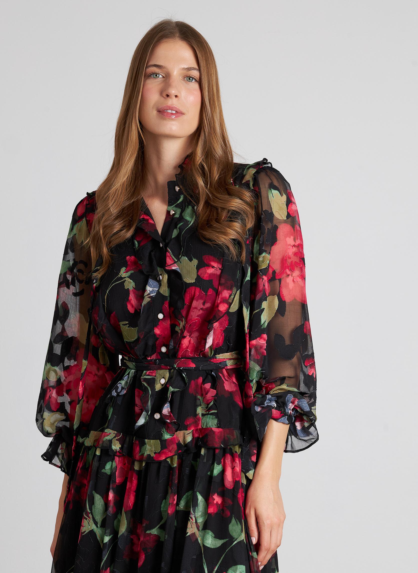 Alma en Pena Robes Robe I25CL0228 Noir Rouge femme noir | Sarenza France