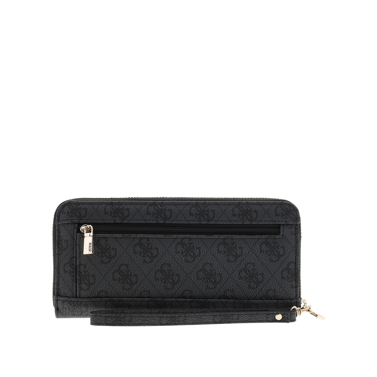 Guess Portefeuilles Portefeuille noir imprimé avec une fermeture zippée ...
