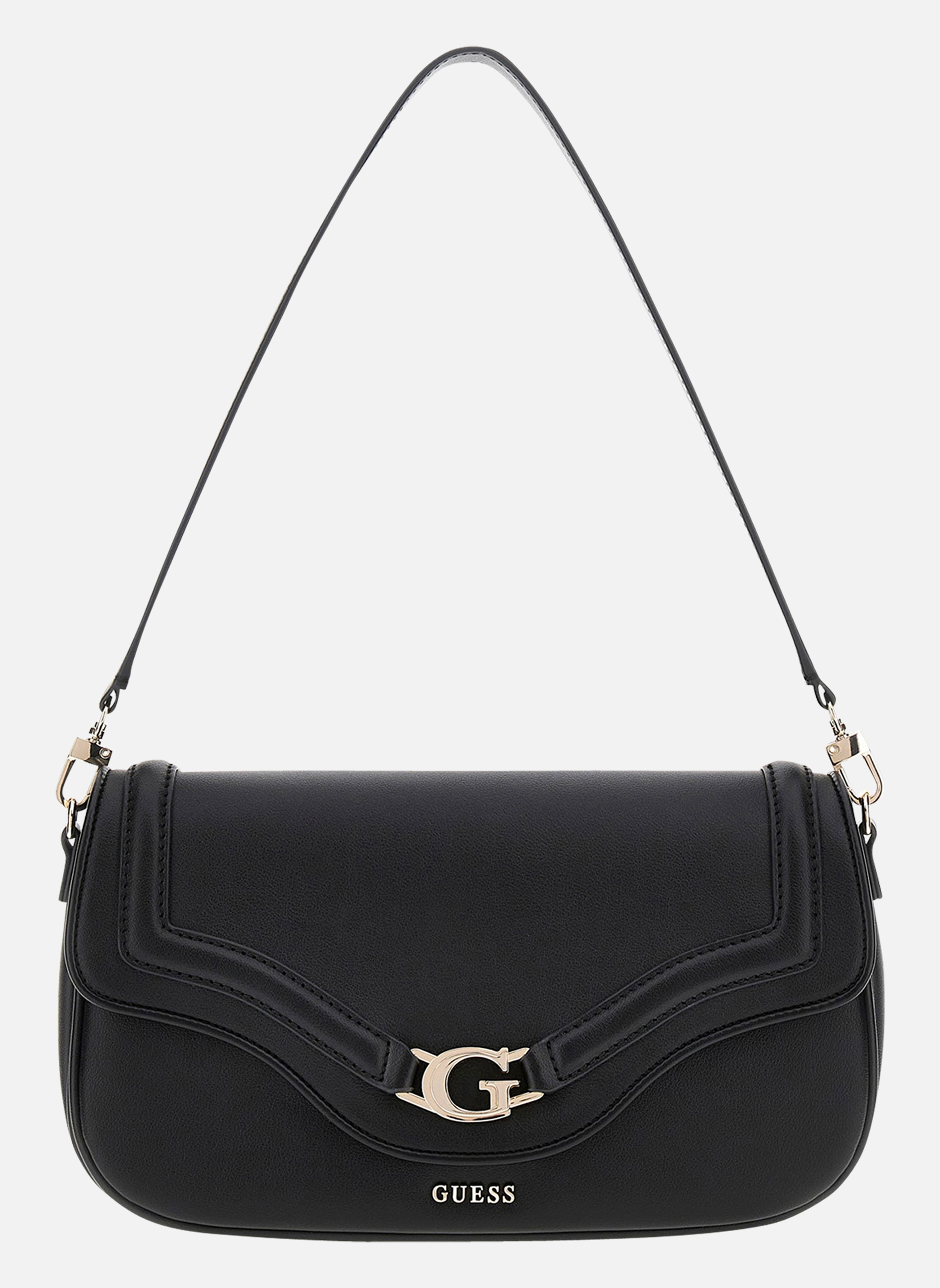 Guess Sacs à main Sac porté épaule noir uni avec une anse et une ...