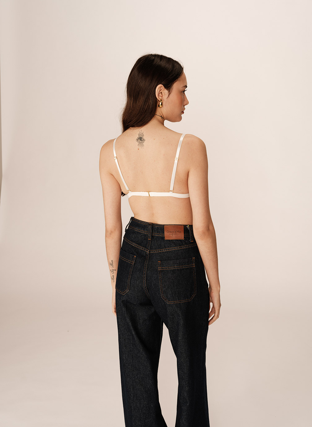 Grace & Mila Brassières de Sport Bralette en dentelle ecru Presley ...