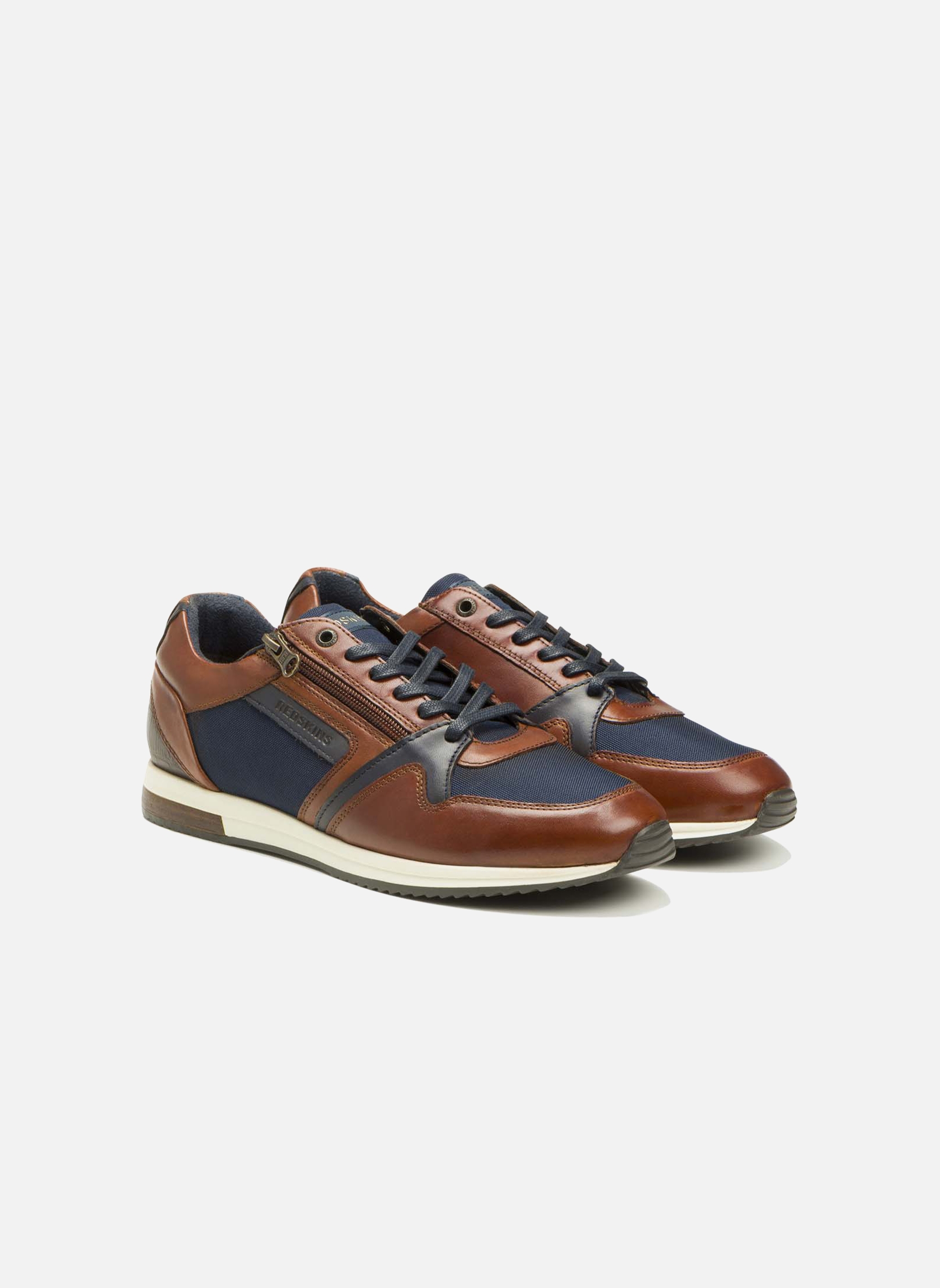 Redskins Baskets Baskets LUDIC 2 COGNAC+MARINE marron | Sarenza France