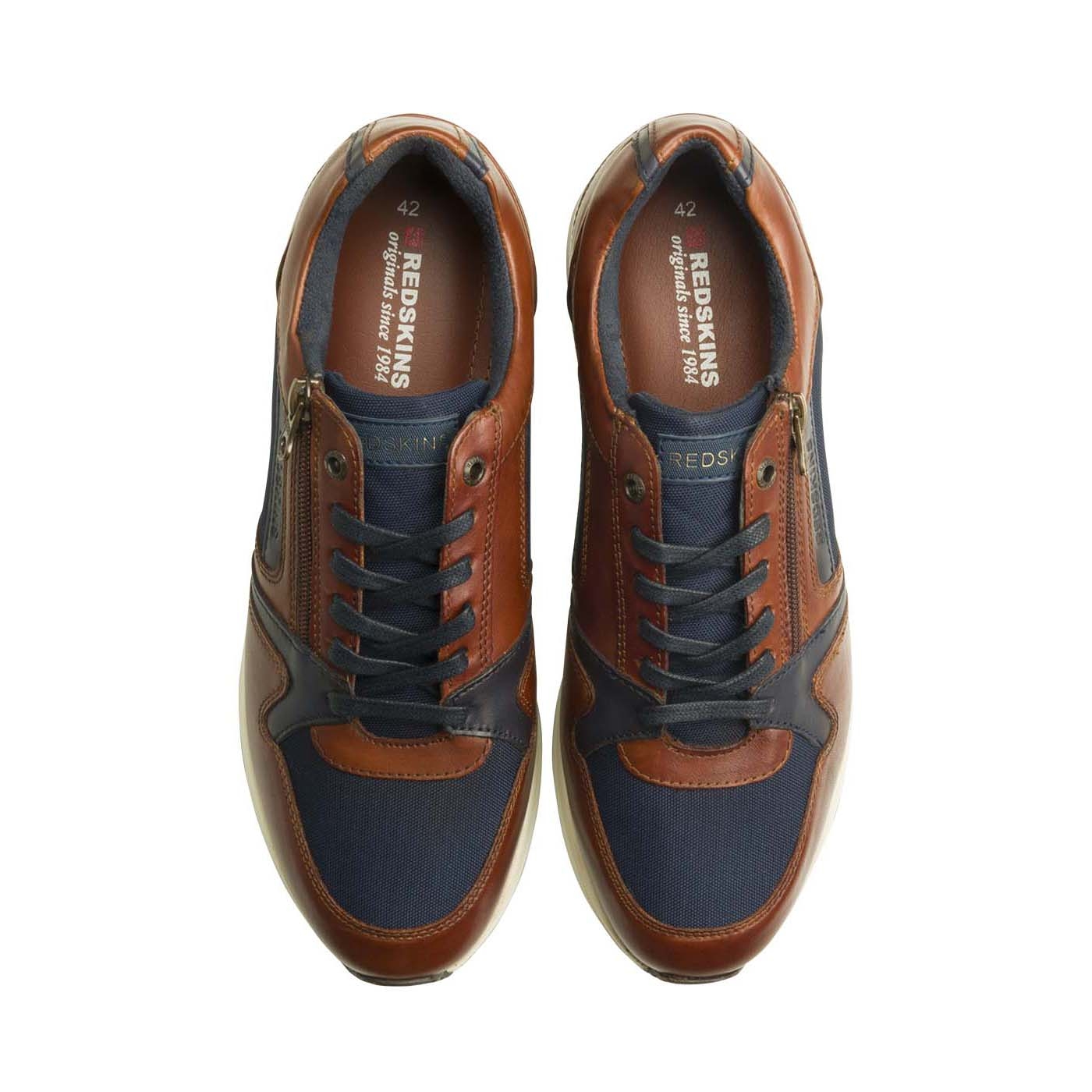 Redskins Baskets Baskets LUDIC 2 COGNAC+MARINE marron | Sarenza France