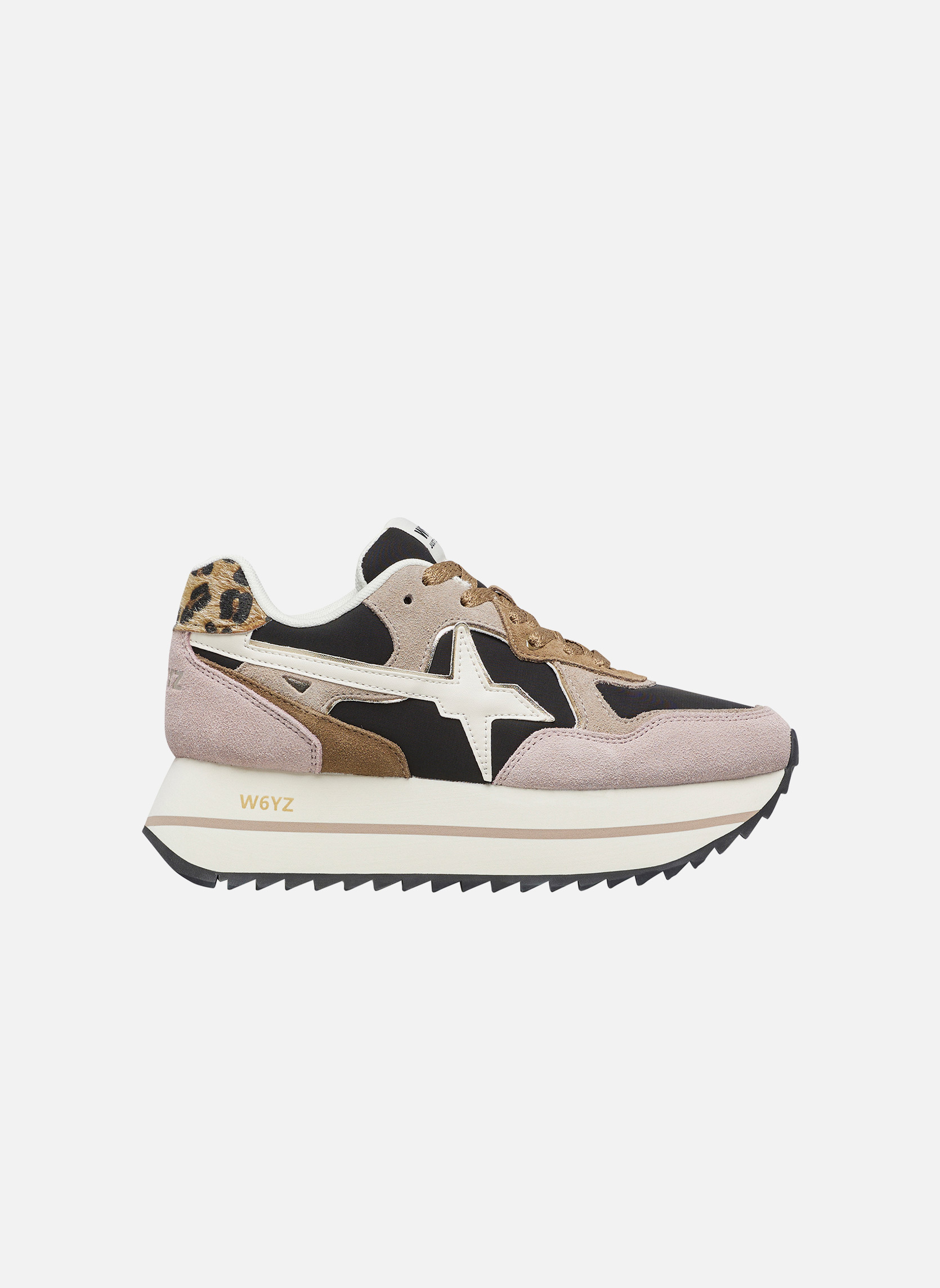 W6YZ Baskets Sneakers DEVA W. Rose-Gris- femme rose | Sarenza France