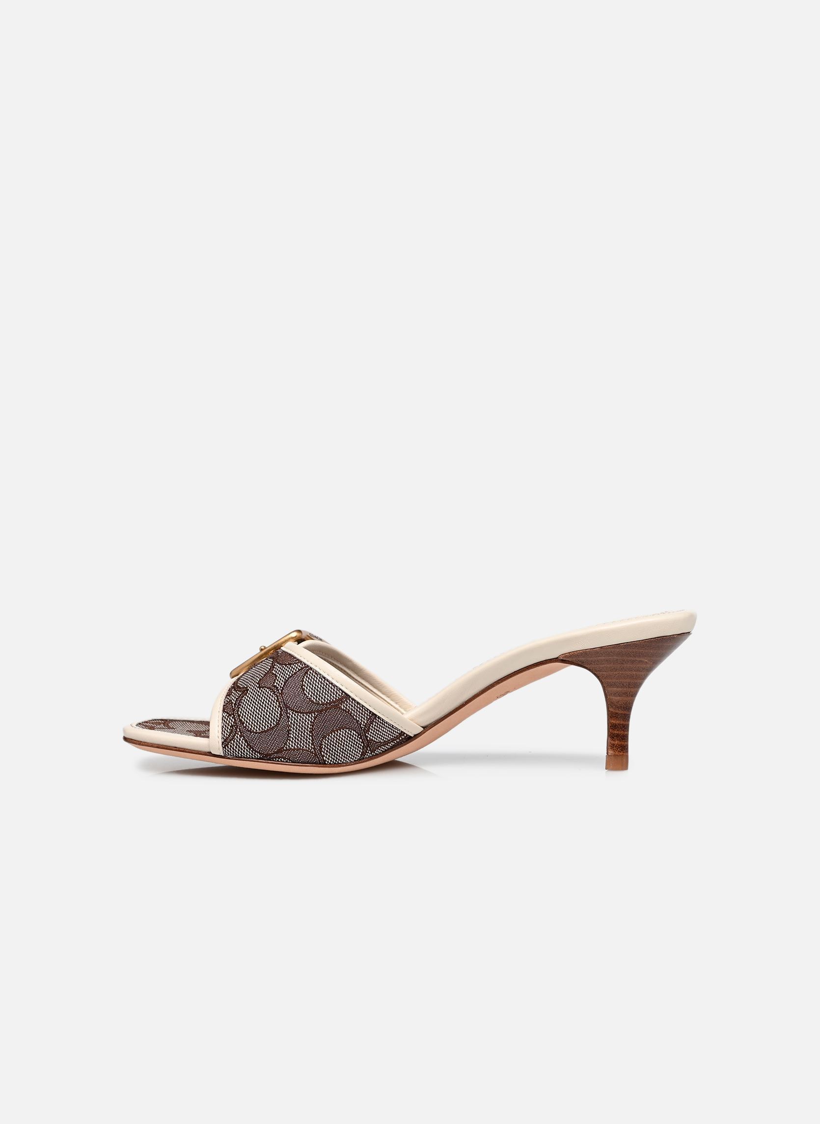 Coach Sandales Margot Signature Jacquard Sandal femme beige | Sarenza ...