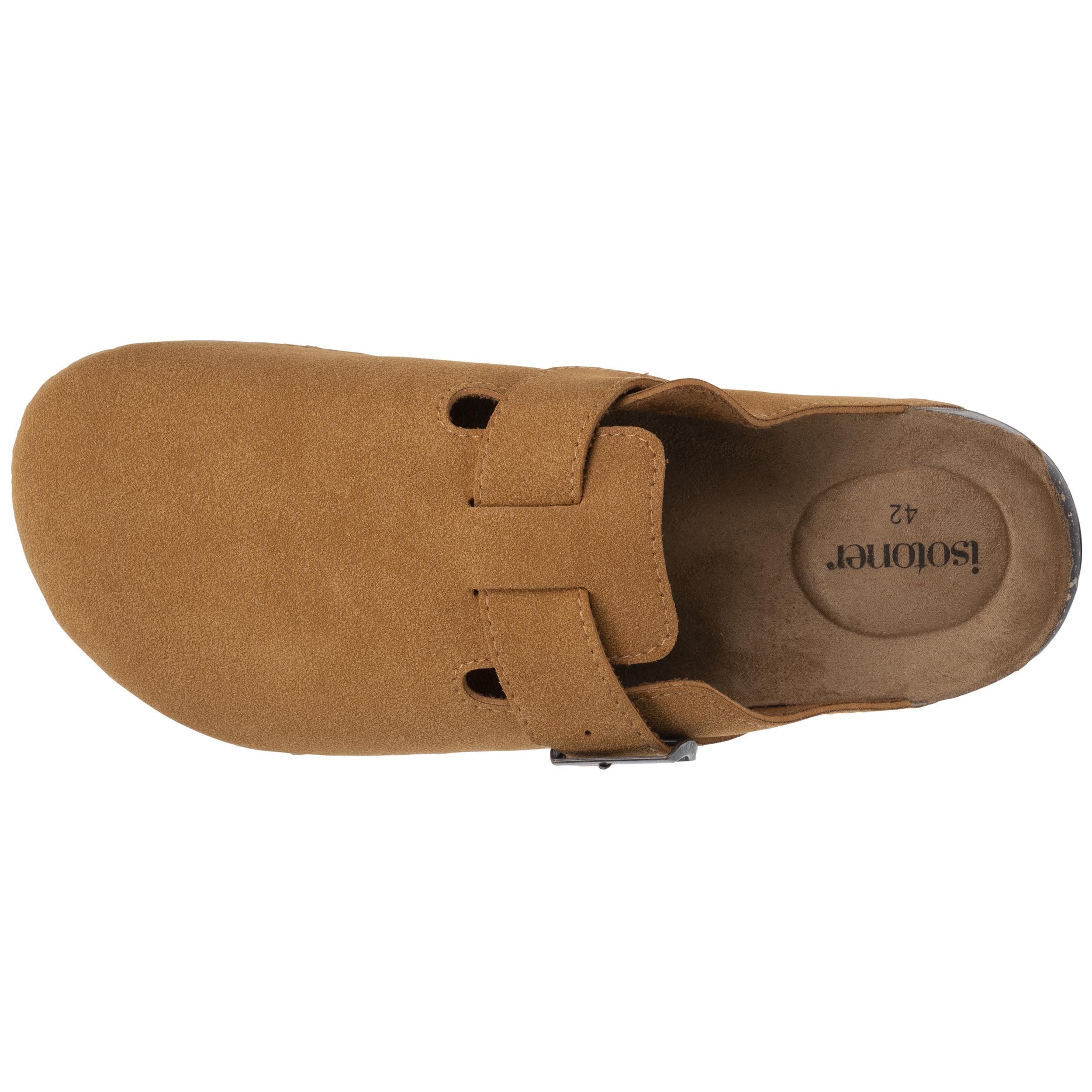Isotoner Mules Mules sabots Homme Camel homme marron | Sarenza France