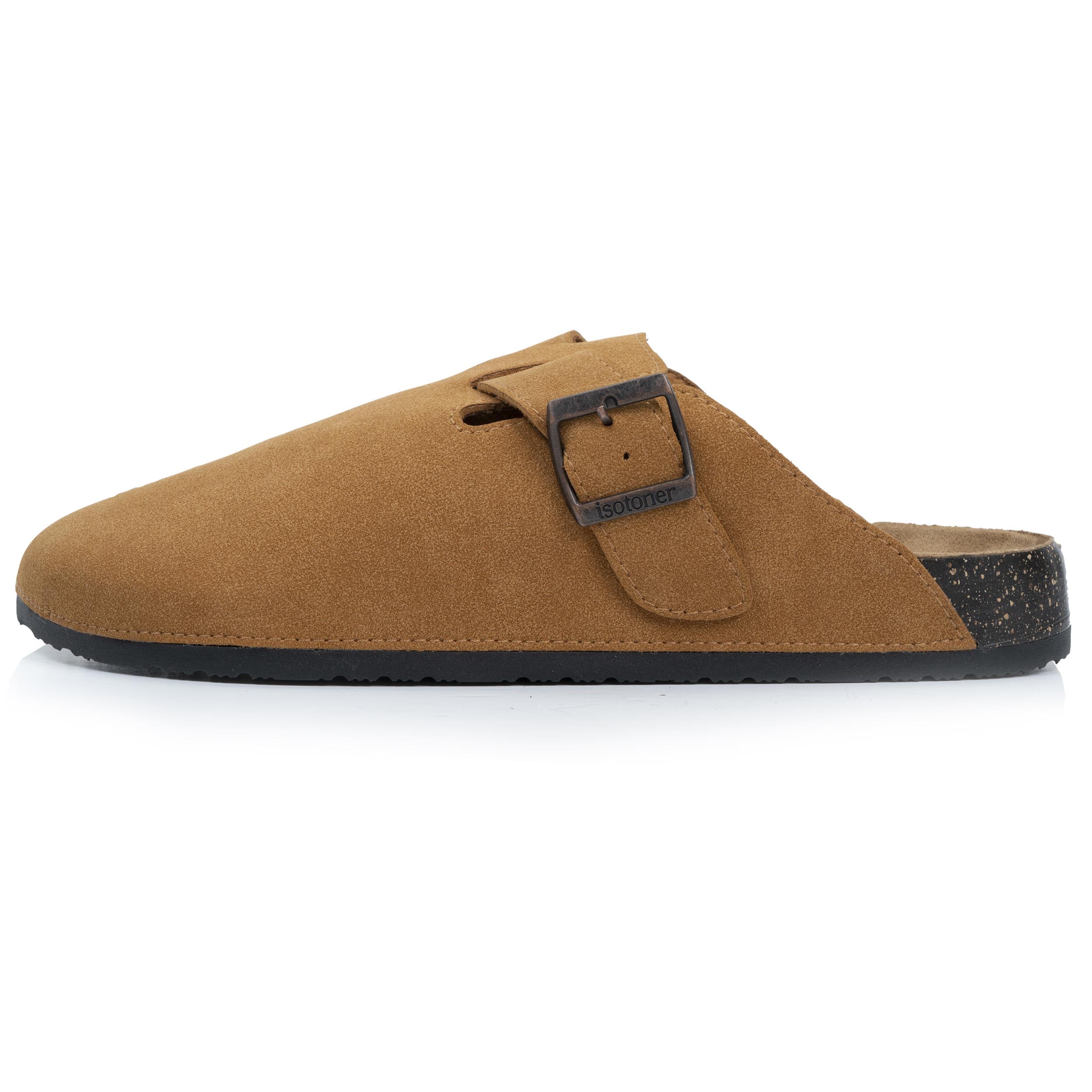 Isotoner Mules Mules sabots Homme Camel homme marron | Sarenza France