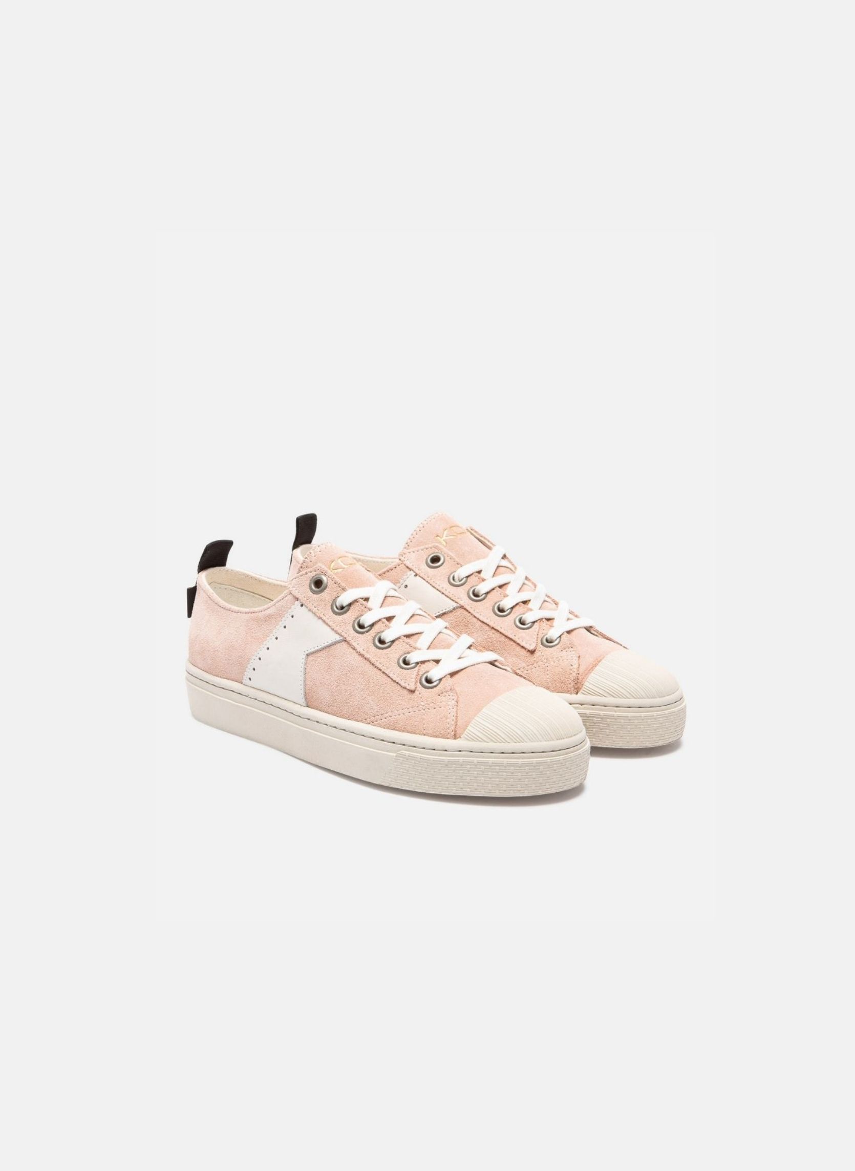 Kost Baskets Baskets F BACKSTAGE L7 ROSE+ECRU femme rose | Sarenza France
