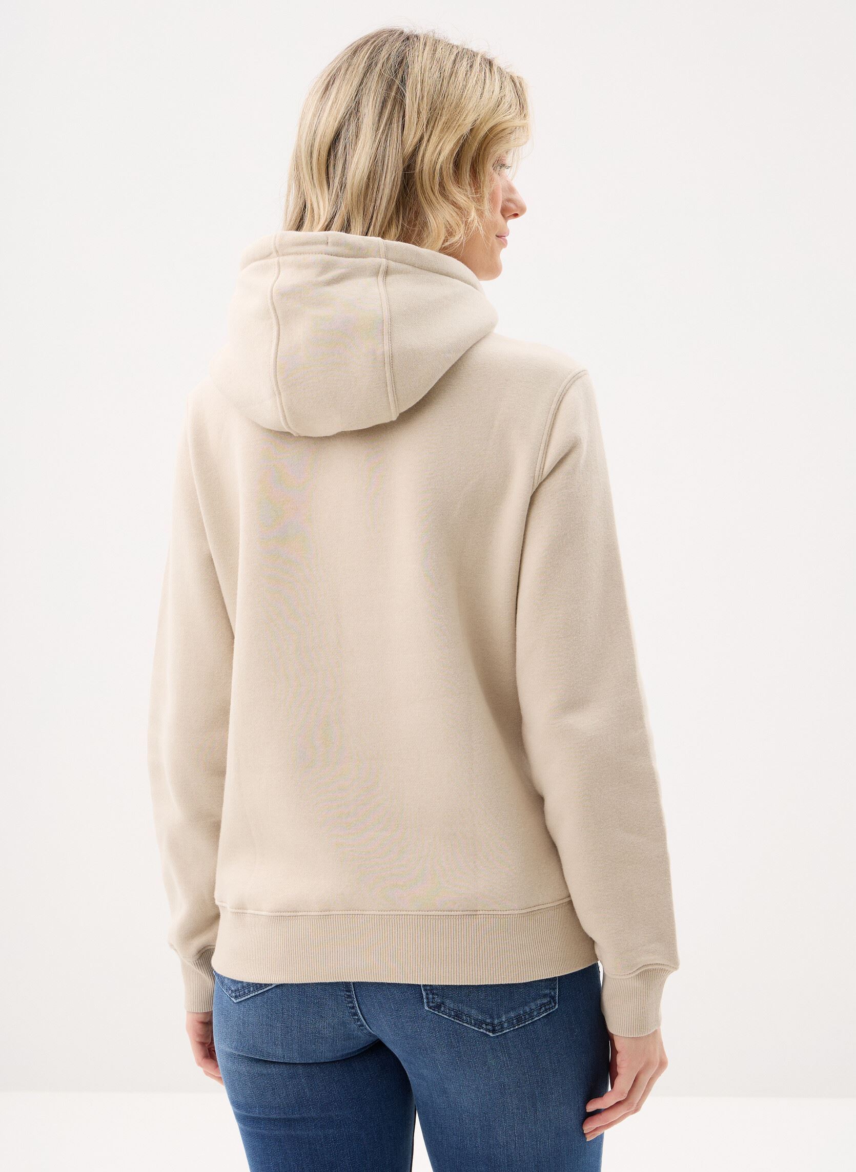 Tommy Jeans Sweats à capuche Tjw Reg S Flag Hoodi femme beige | Sarenza ...