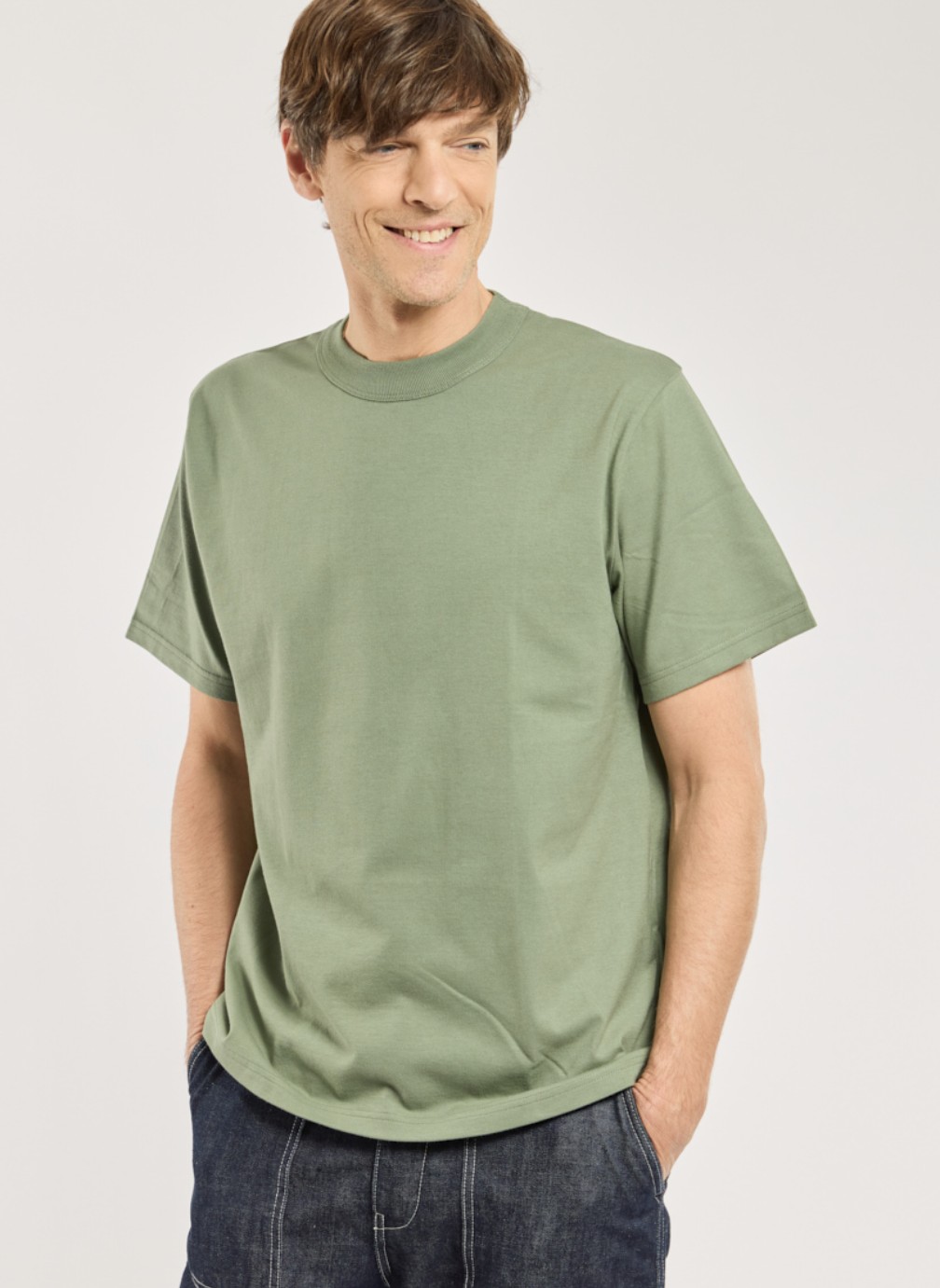 Armor Lux Tee-shirts T-shirt 73075 marine deep homme vert | Sarenza France