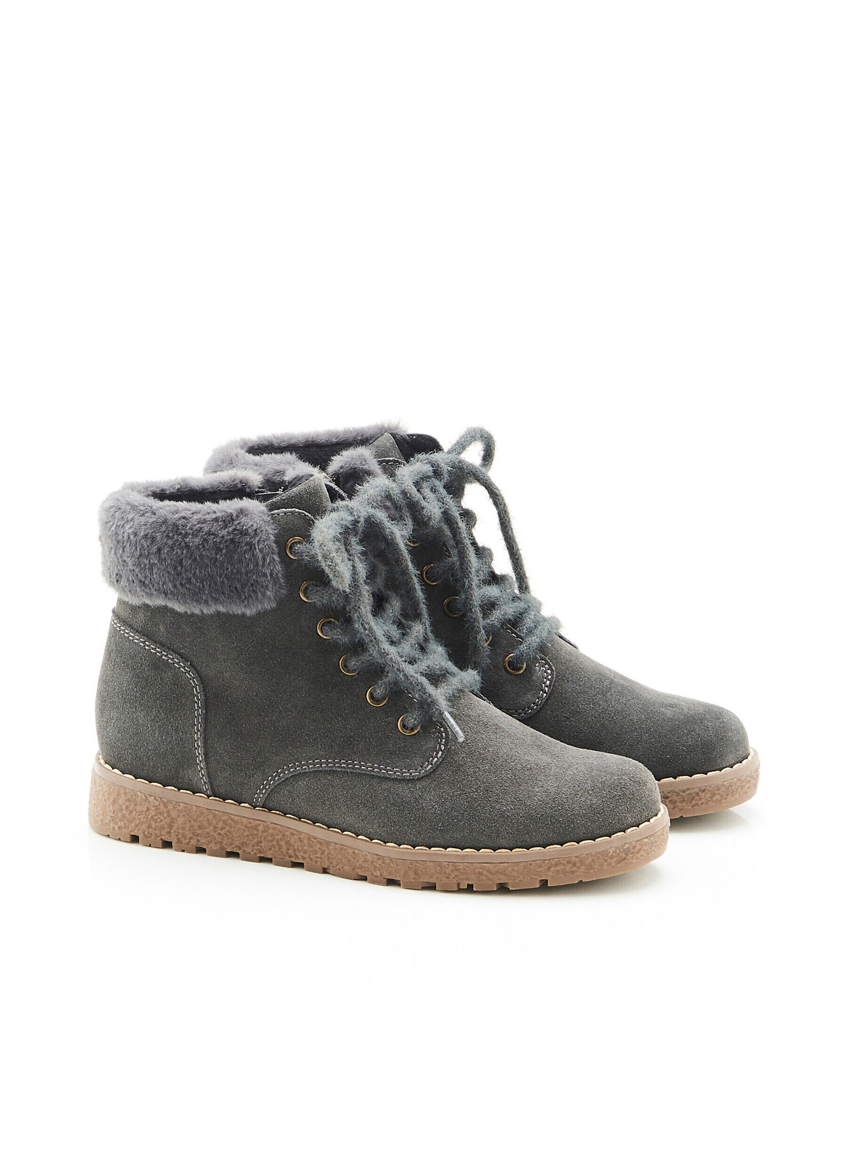 Damart Bottines et boots Boots Thermolactyl fourrées femme gris ...