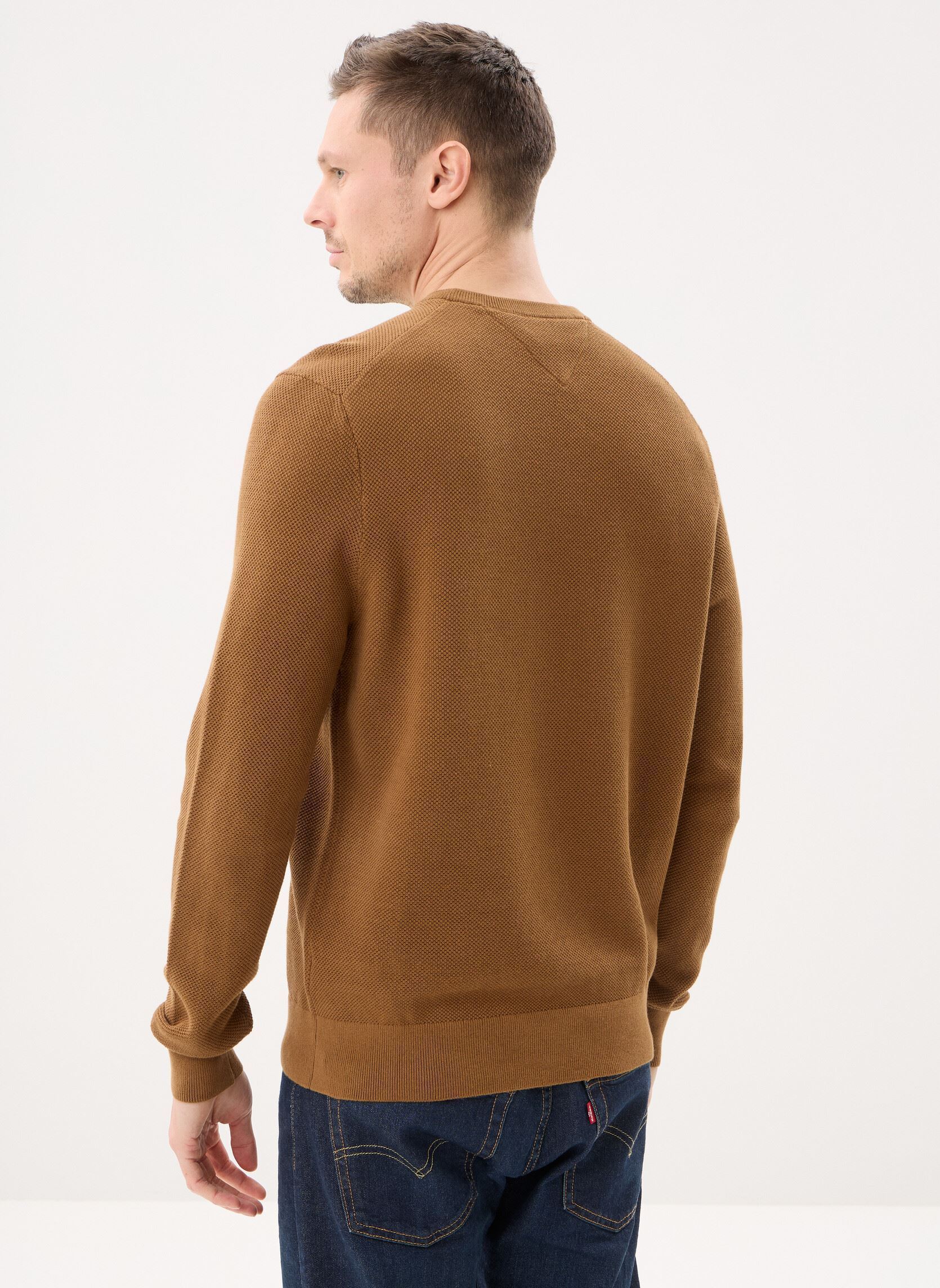 Tommy Hilfiger Maglioni Essential Structure uomo marrone online ...