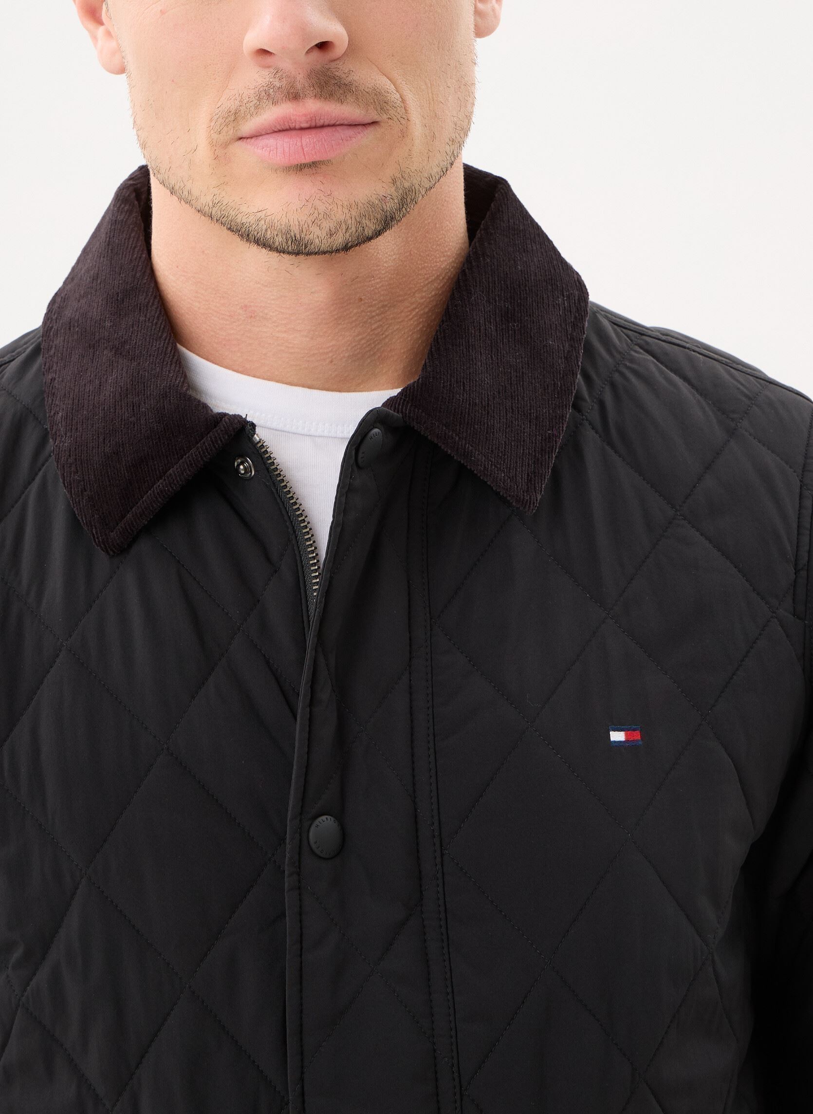 Bestel Tommy Hilfiger Bomberjacks Diamond Quilted Jack heren zwart ...