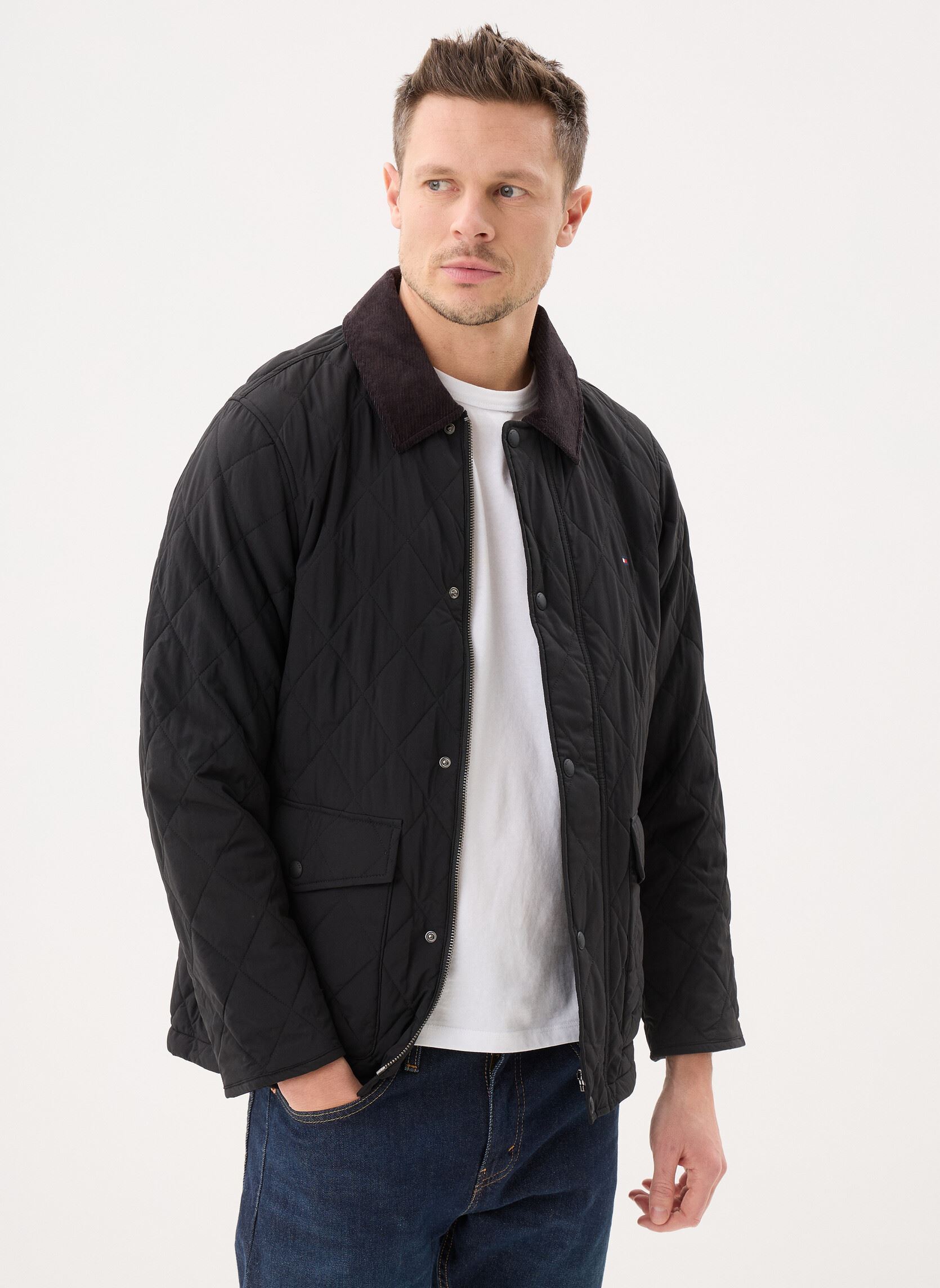 Tommy Hilfiger Giubbotti Diamond Quilted Jack uomo nero online ...