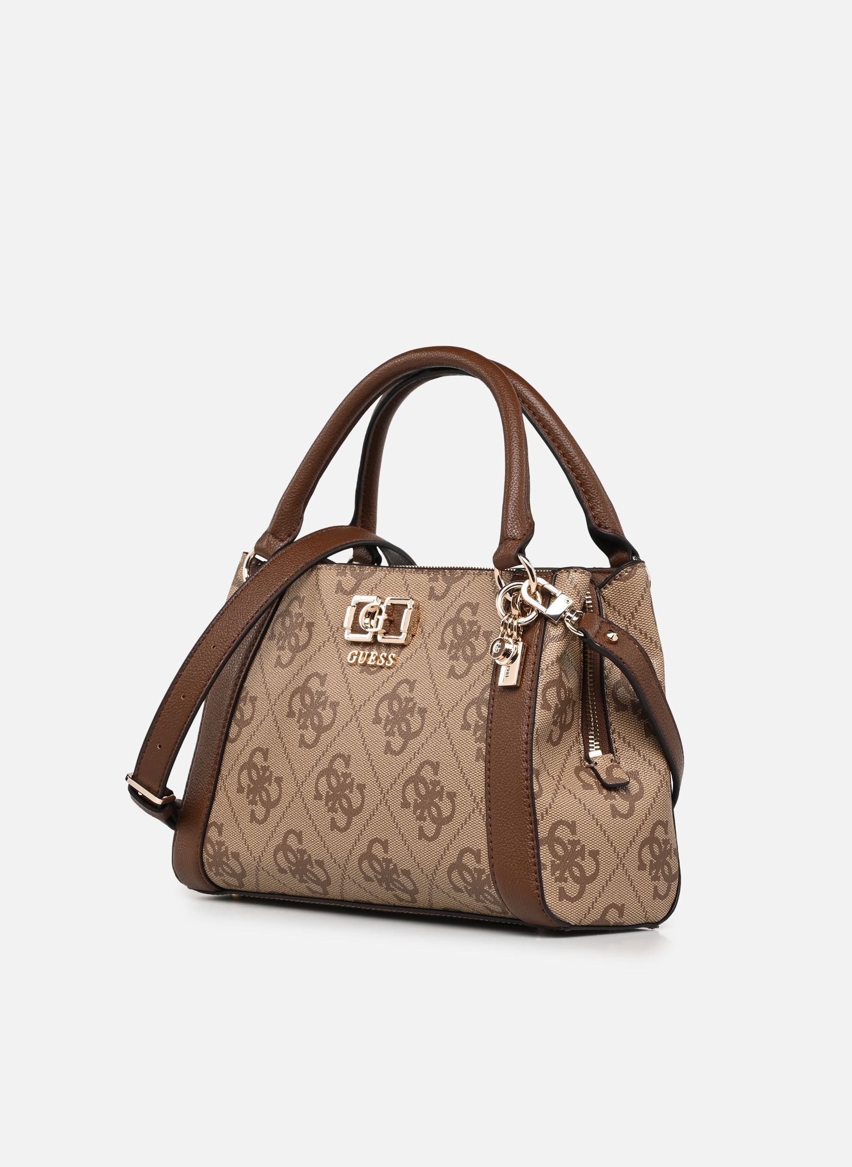 Guess Sacs à main Karnilla Logo Gfriend Sathel femme beige | Sarenza ...