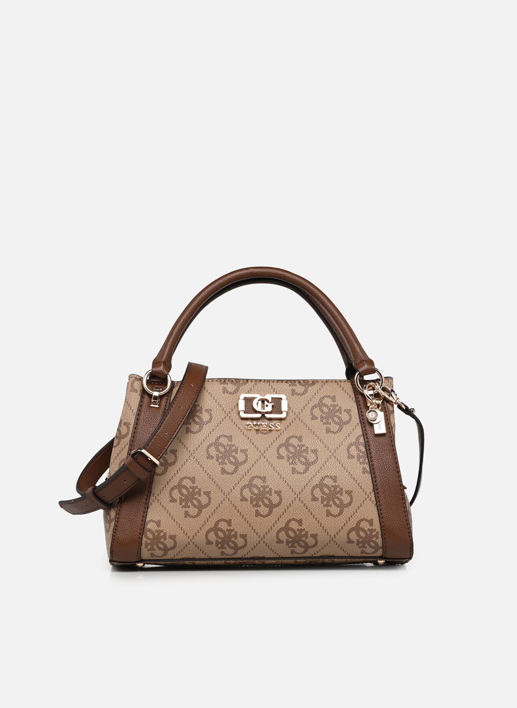 Guess Sacs à main Karnilla Logo Gfriend Sathel femme beige | Sarenza ...