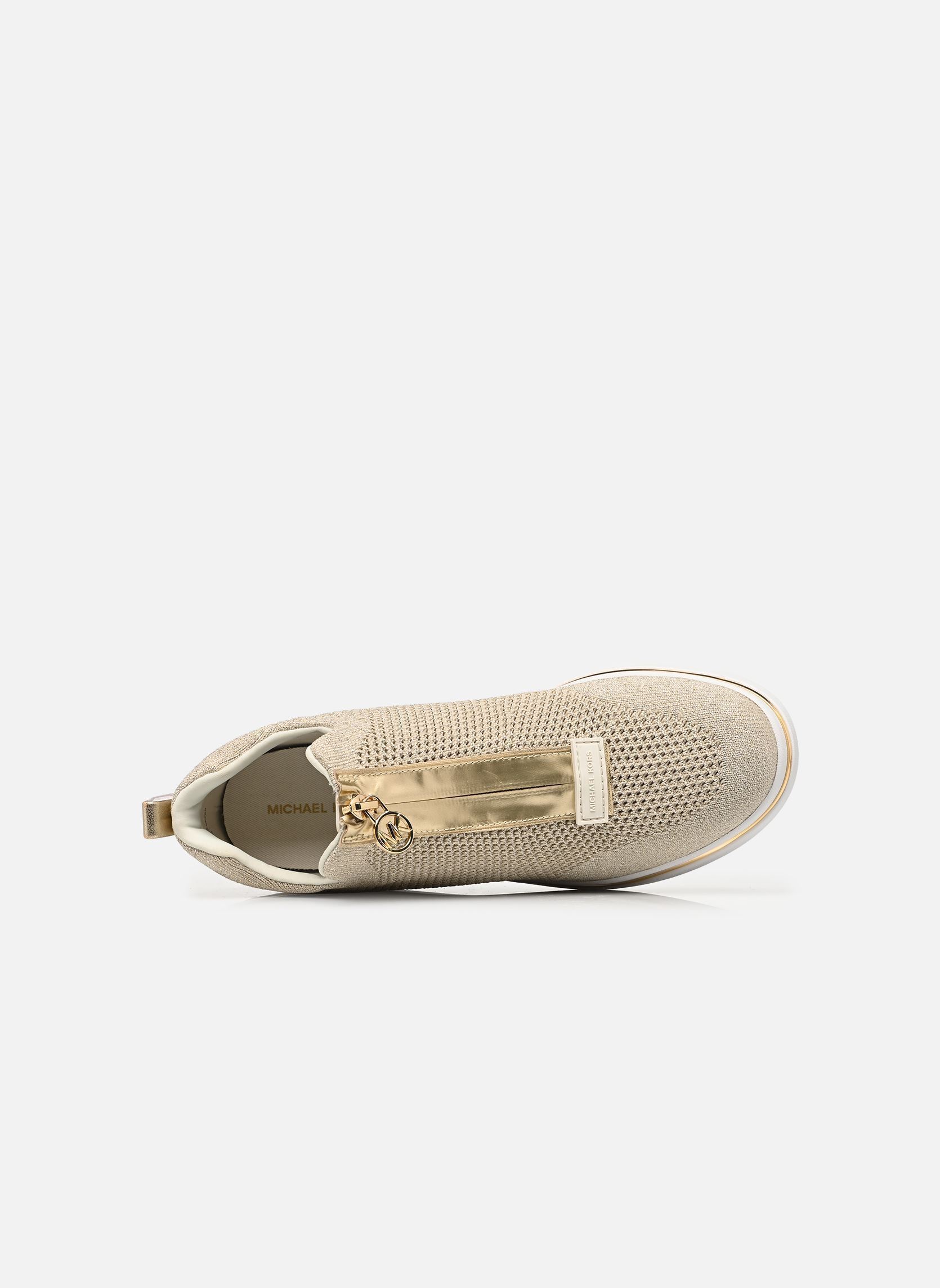 Michael Michael Kors Sneakers EMMY WEDGE ZIP SLIP ON donna oro e bronzo ...