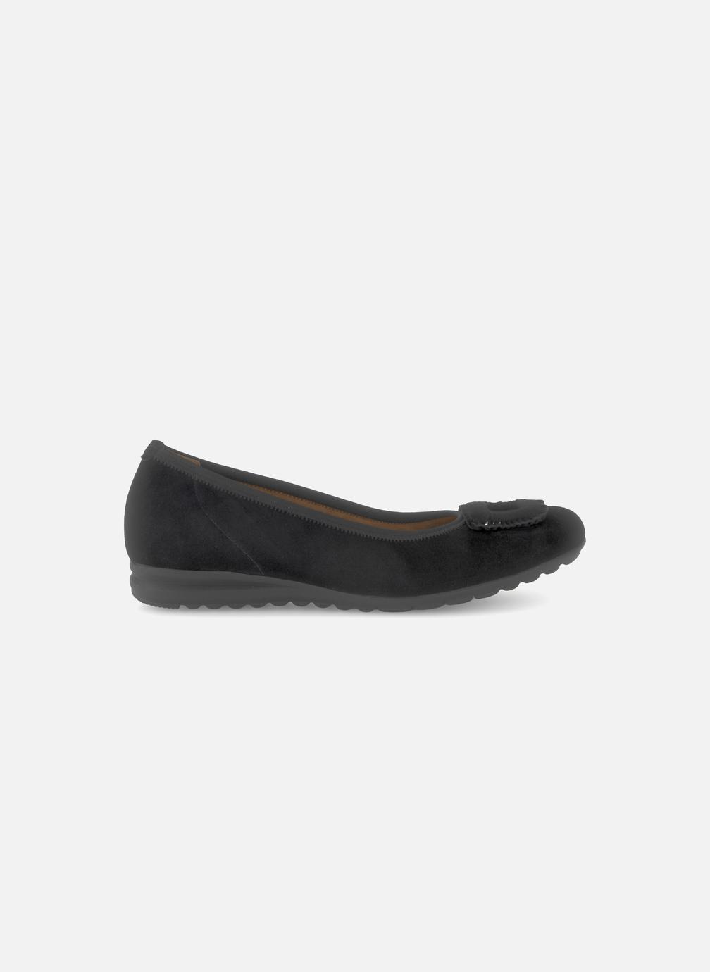 Gabor Ballerines classiques Ballerines noires en cuir femme noir ...