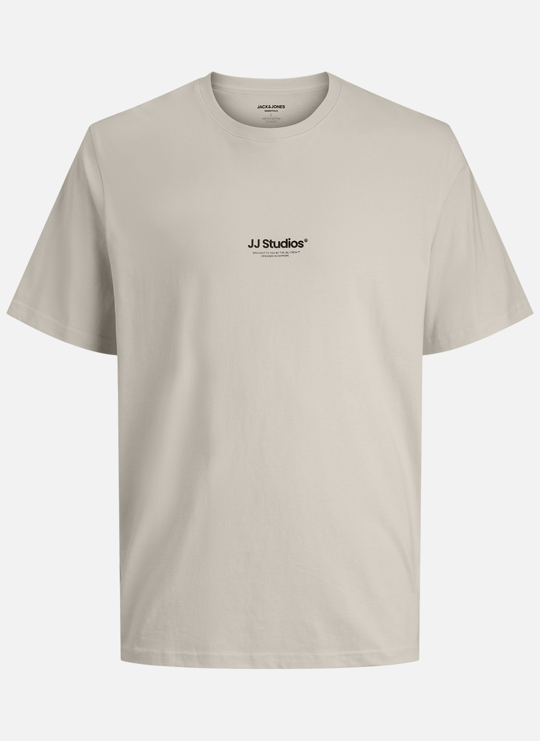 Jack & Jones Tee-shirts manches courtes T-shirt en coton écru uni avec ...