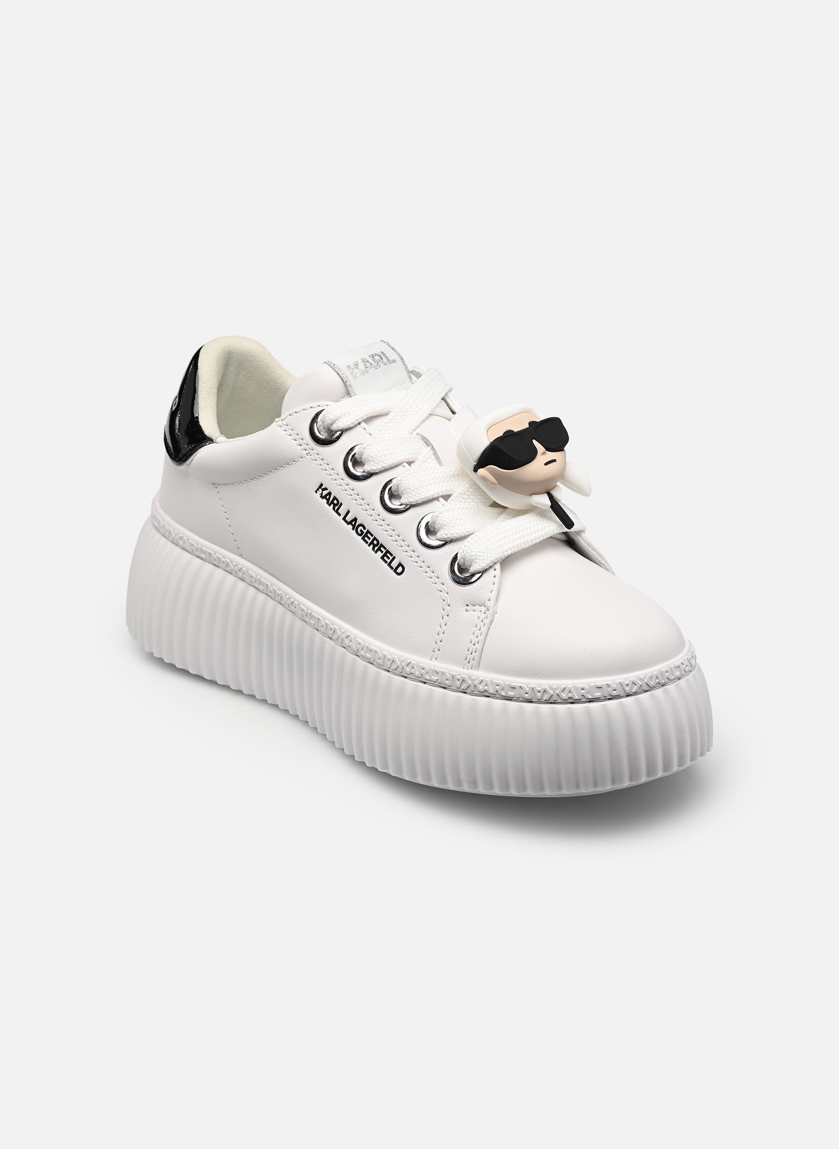Karl Lagerfeld Plateau-Sneaker KREEPER LO Twin Lace Keeper damen weiß ...