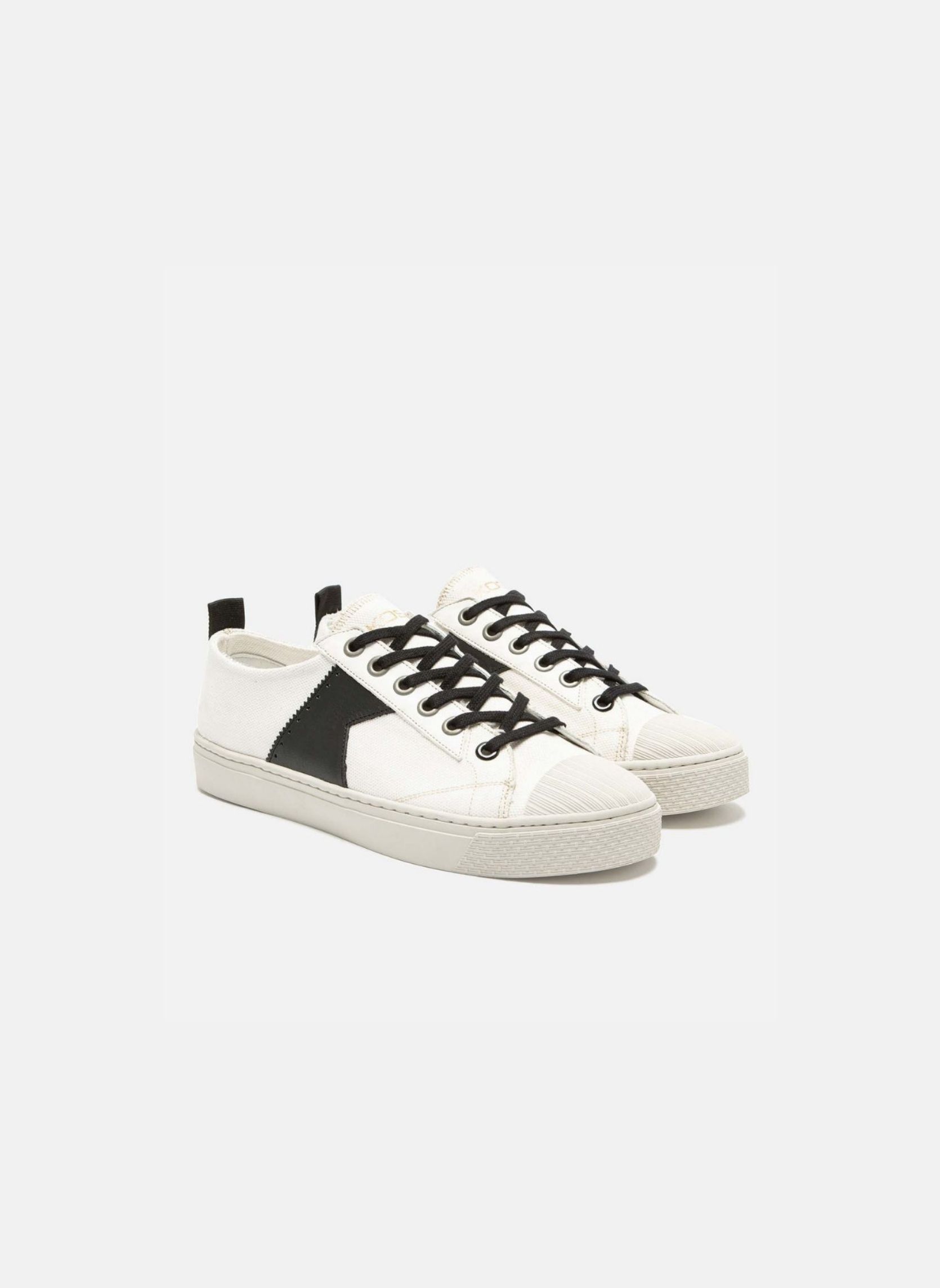 Kost Baskets Baskets F BACKSTAGE L1 ECRU+NOIR femme beige | Sarenza France