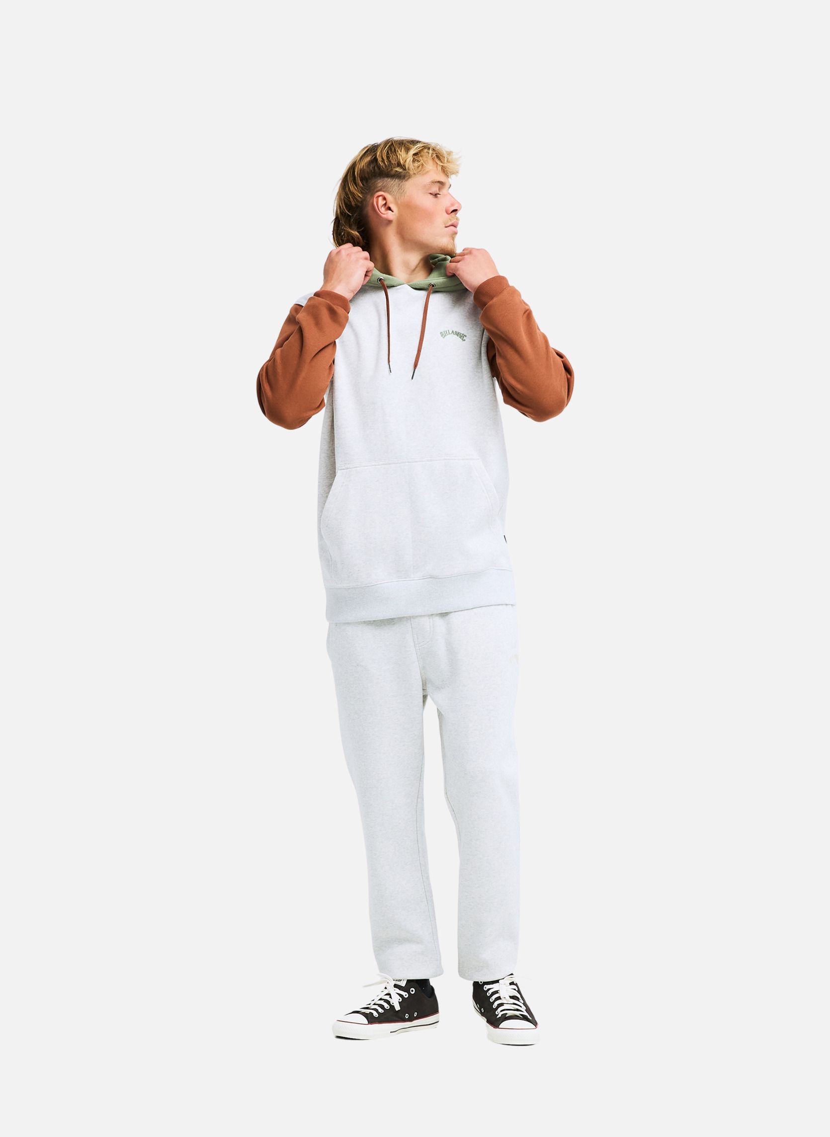 Billabong Sweats à capuche Arch Block Po homme gris | Sarenza France