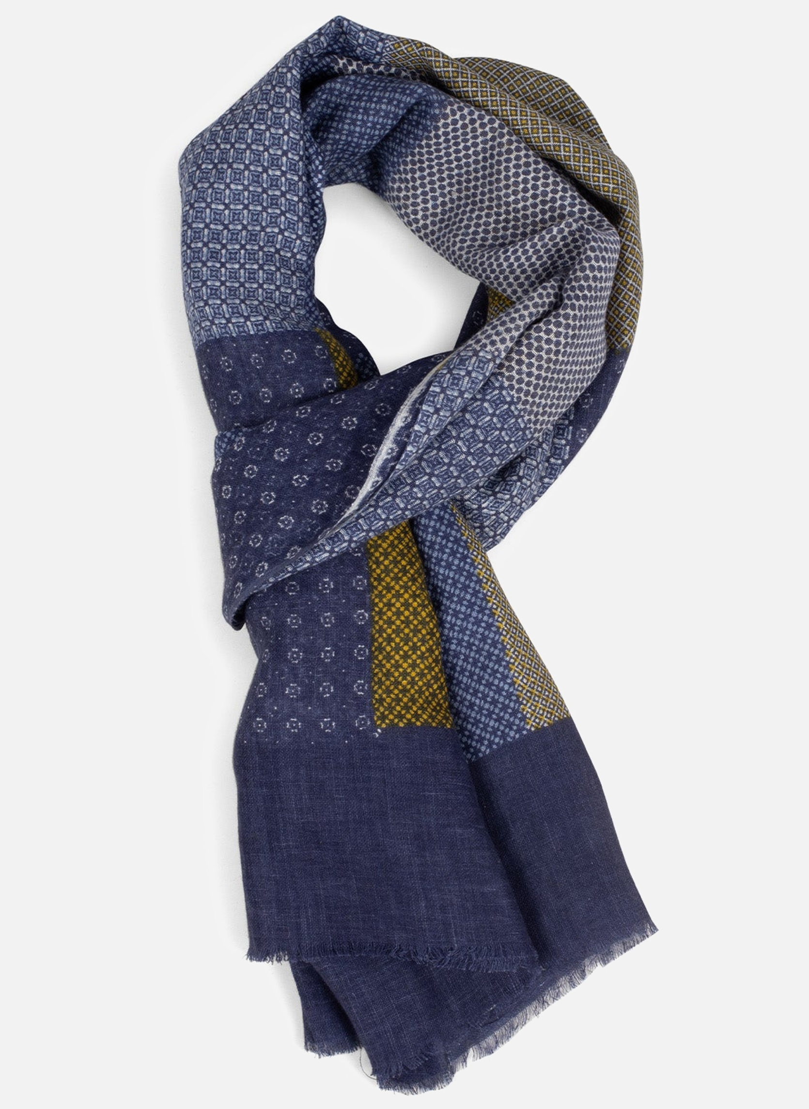 Shilton Foulards Cheche burline - E25CH04 - Moutarde homme jaune ...