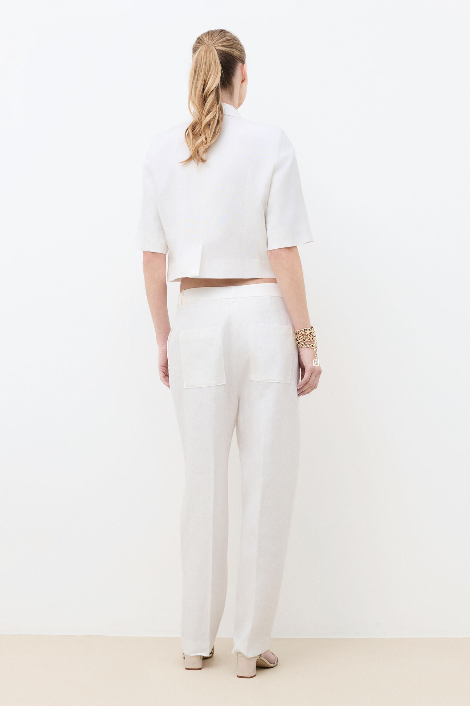 Caroll Pantalons droit 261P-PARTITION femme blanc | Sarenza Belgique
