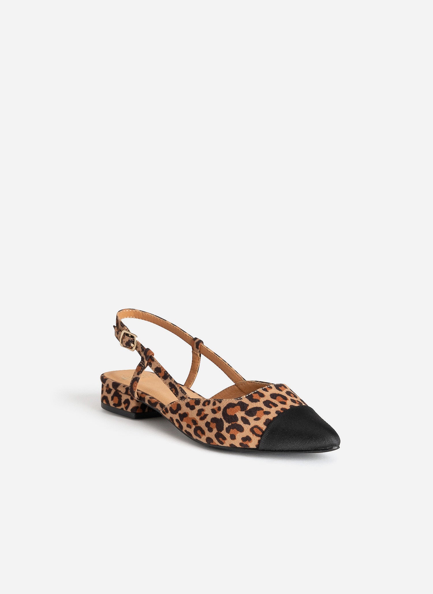 Eram Ballerines classiques Ballerine slingback beige effet léopard ...