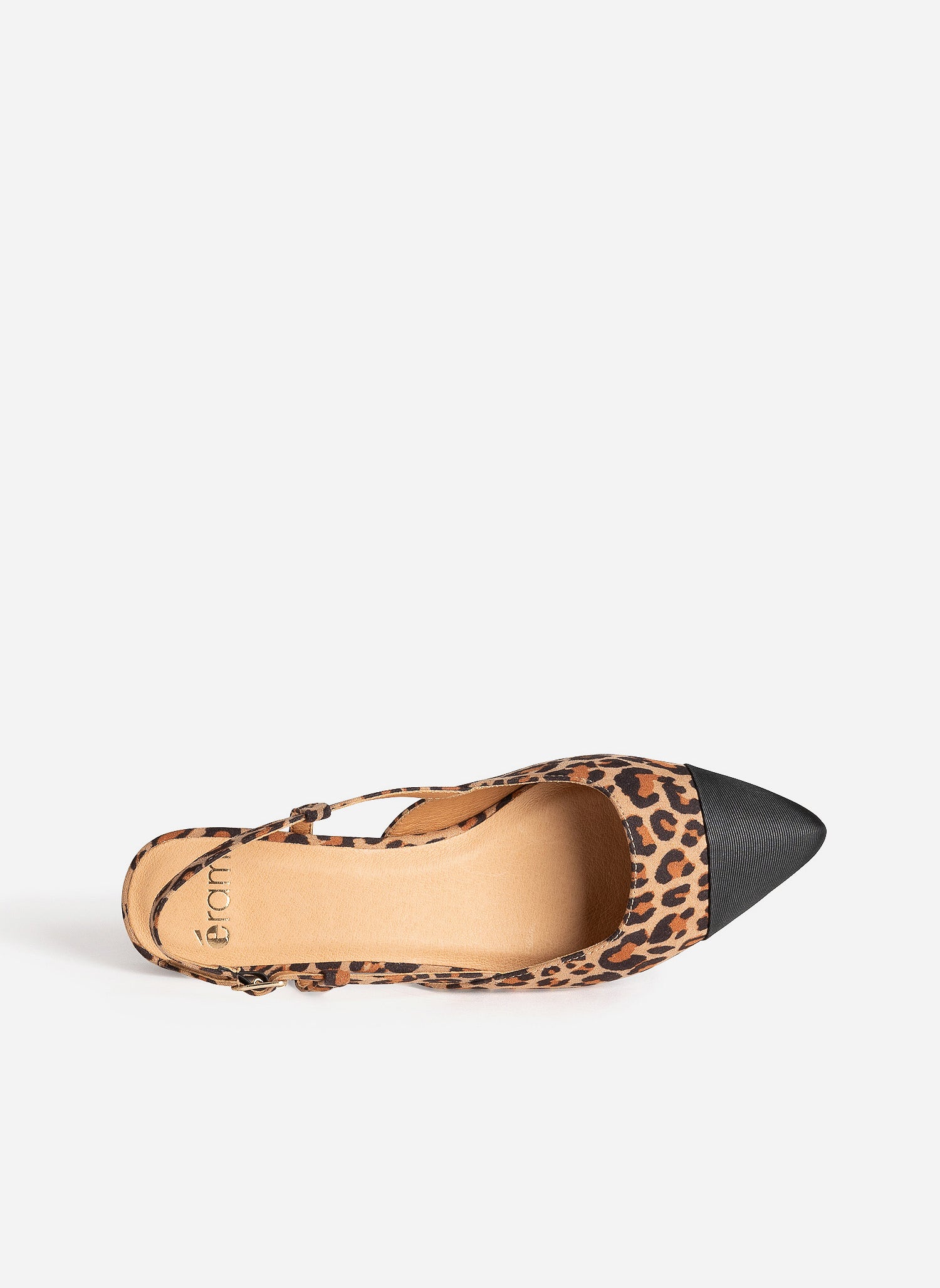Eram Ballerines classiques Ballerine slingback beige effet léopard ...