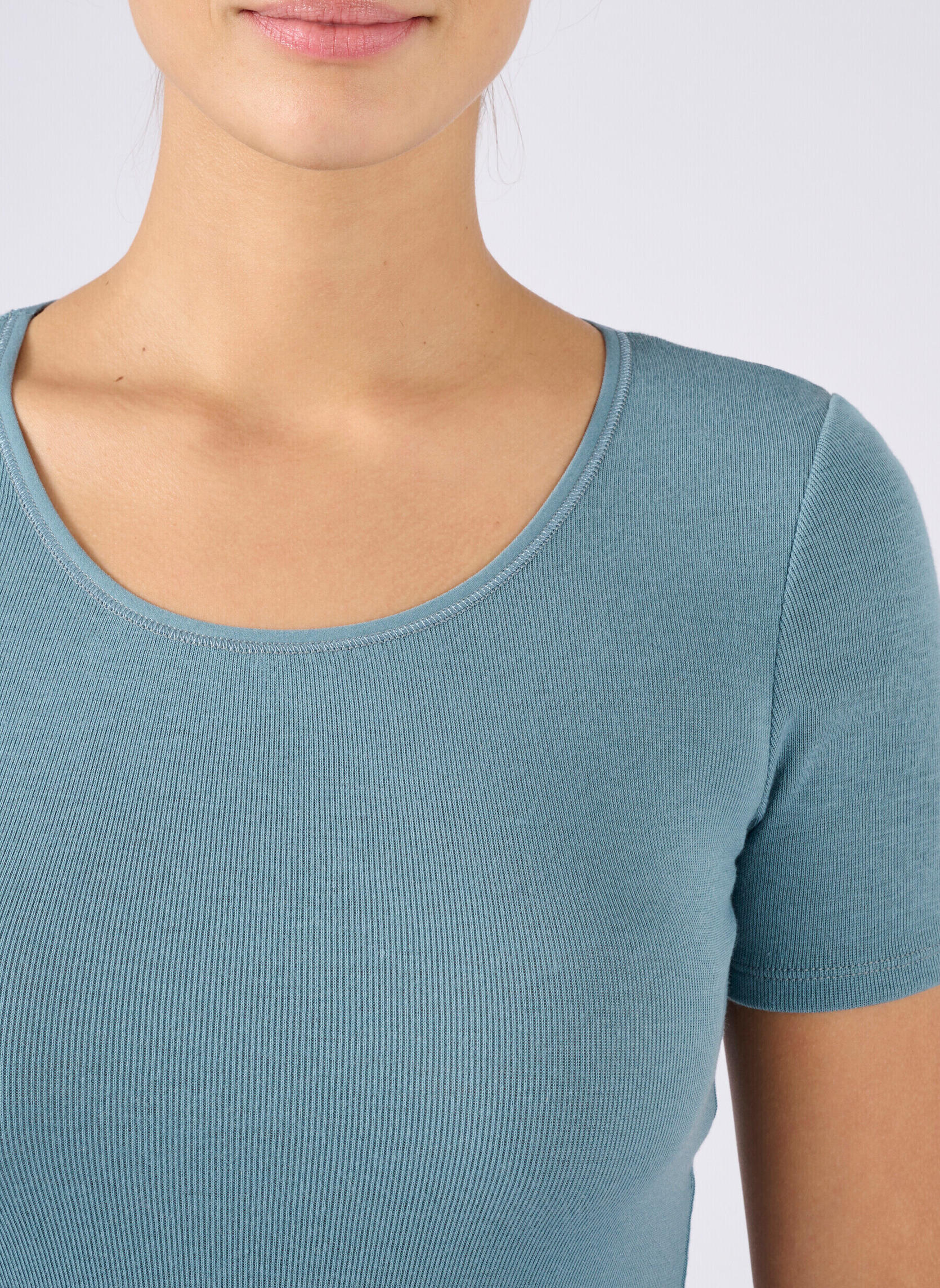 Damart Tee-shirts manches courtes T-shirt manches courtes fine côte ...