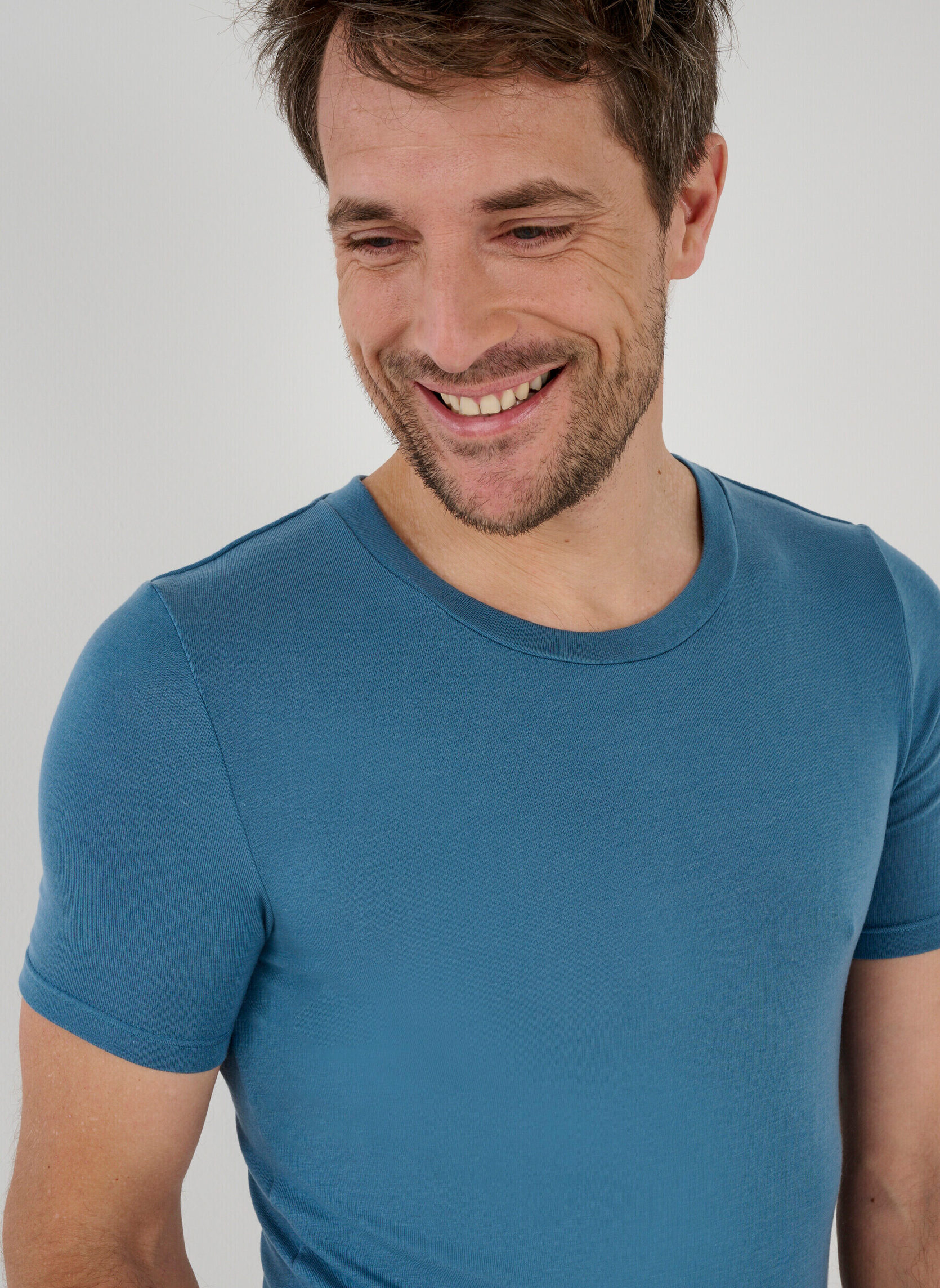 Damart Tee-shirts manches courtes T-shirt col rond manches courtes fine ...
