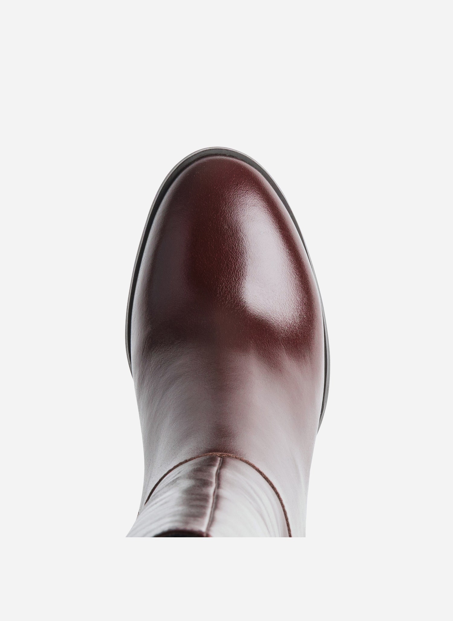 Eram Bottes Botte bordeaux cuir à talon femme rouge | Sarenza France