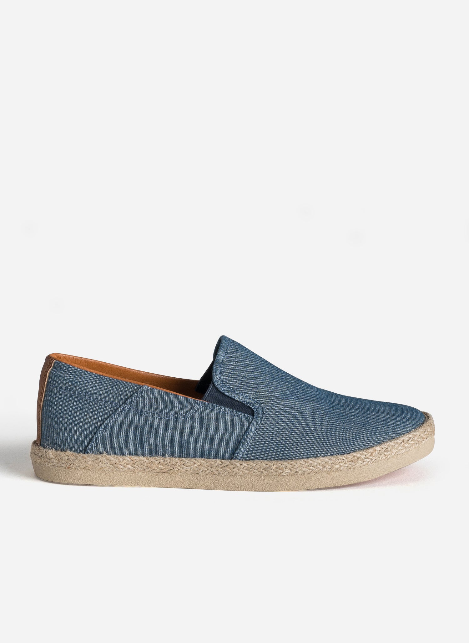 Eram Espadrilles Slip-on bleu toile détail corde homme bleu | Sarenza ...