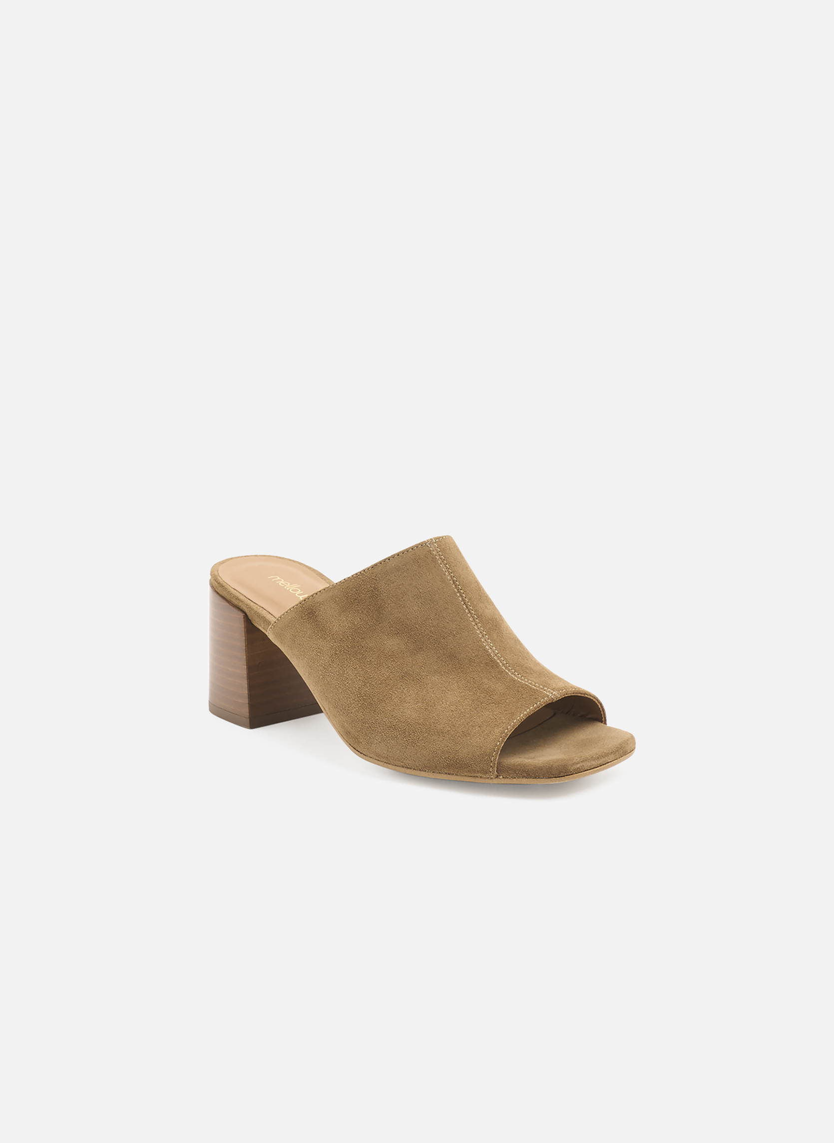 Mellow Yellow Mules et sabots Mules velours beige Anouka femme beige ...