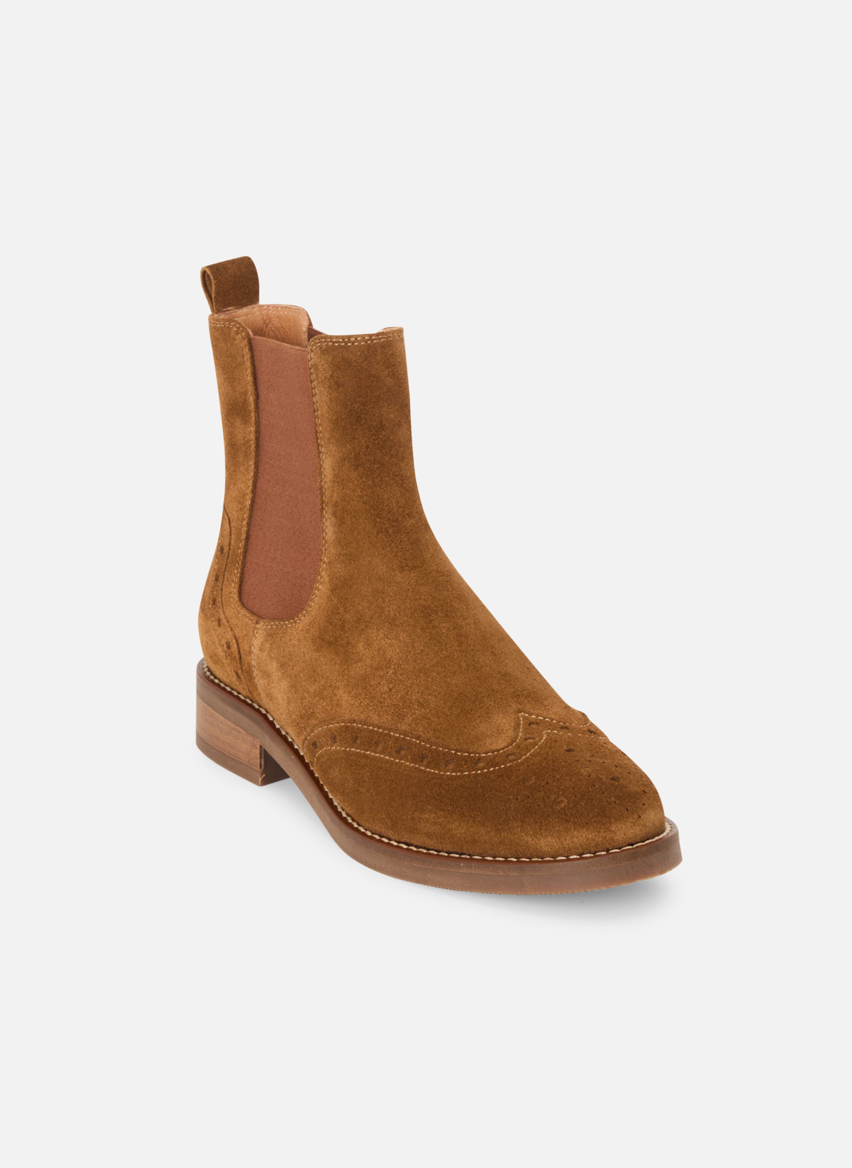 Mellow Yellow Bottines et boots Chelsea boots camel Wyatt femme marron ...