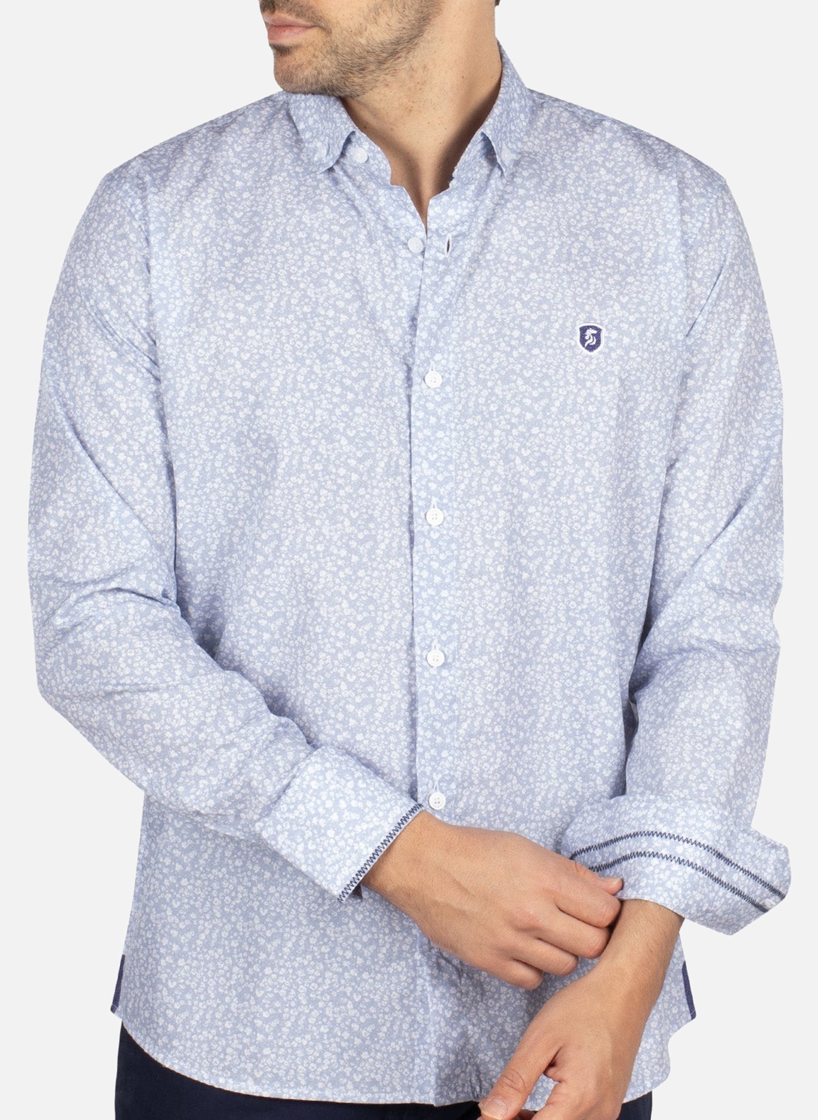Shilton Chemises Chemise liberty élégance - H25215 - Ciel homme bleu ...