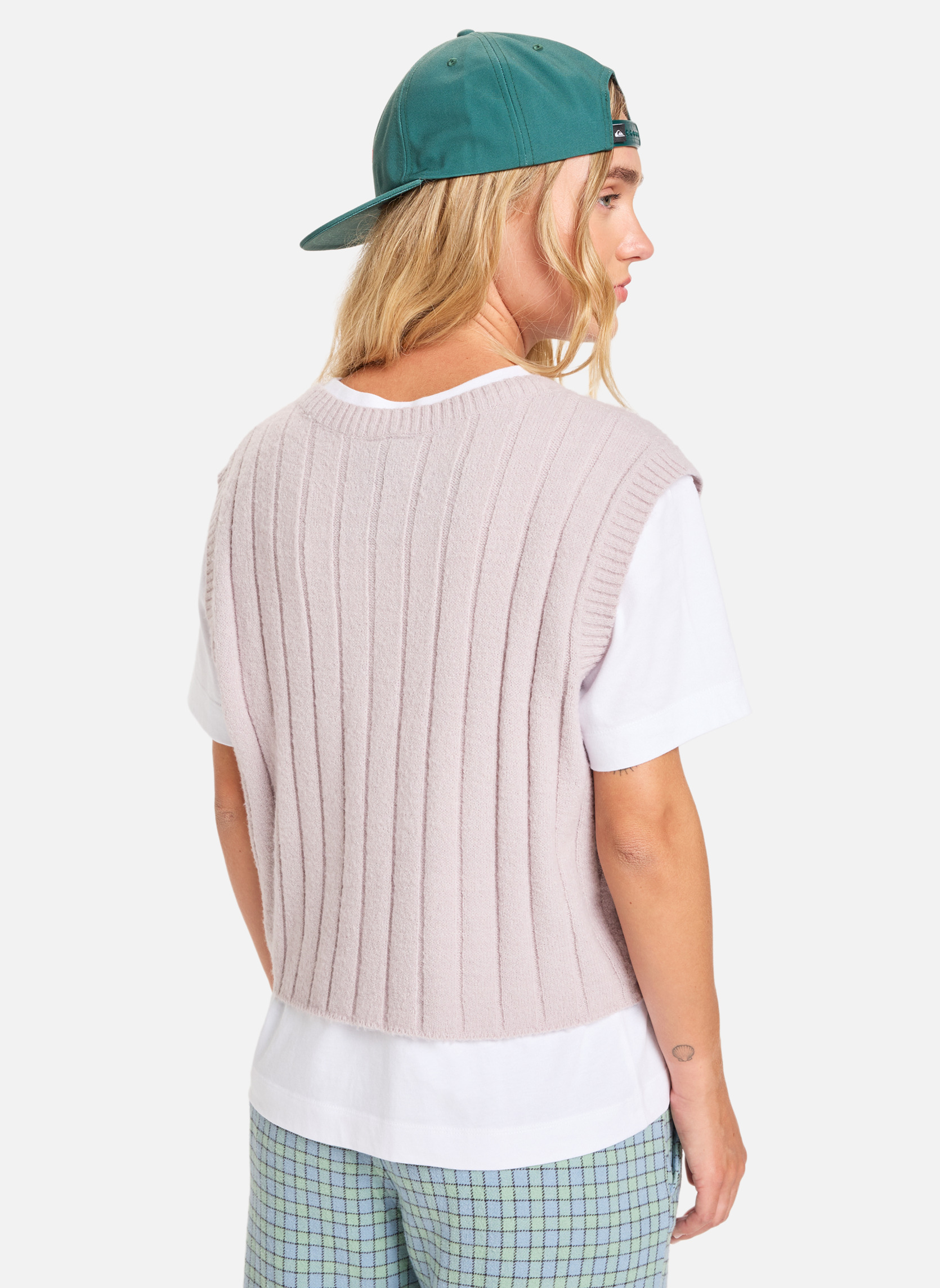 Quiksilver Tops Top en tricot à col rond PARIT TANK femme violet ...